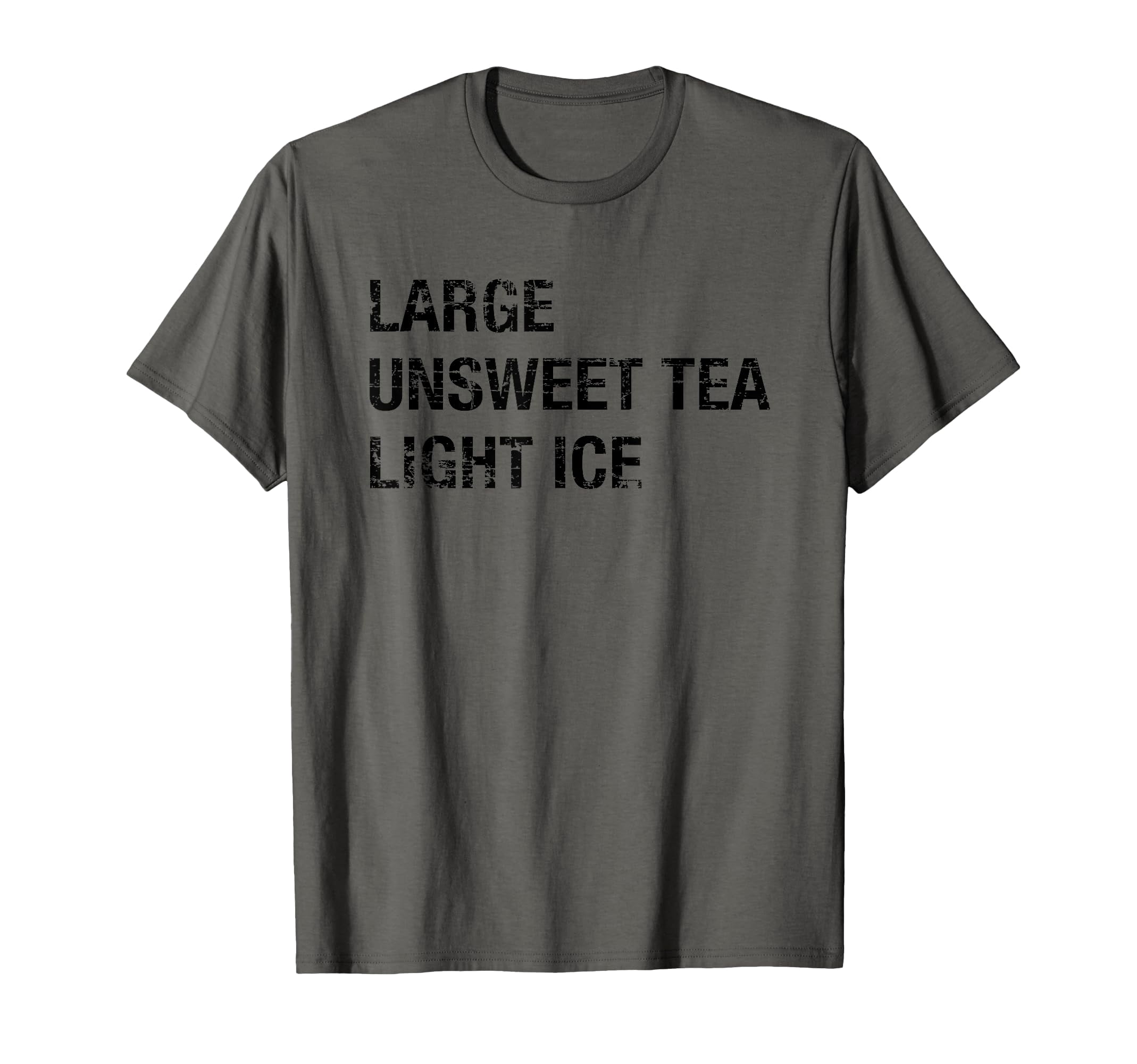 Funny Large Unsweet Tea Light Ice Mom Morning Gift T-Shirt for Relaxed ...