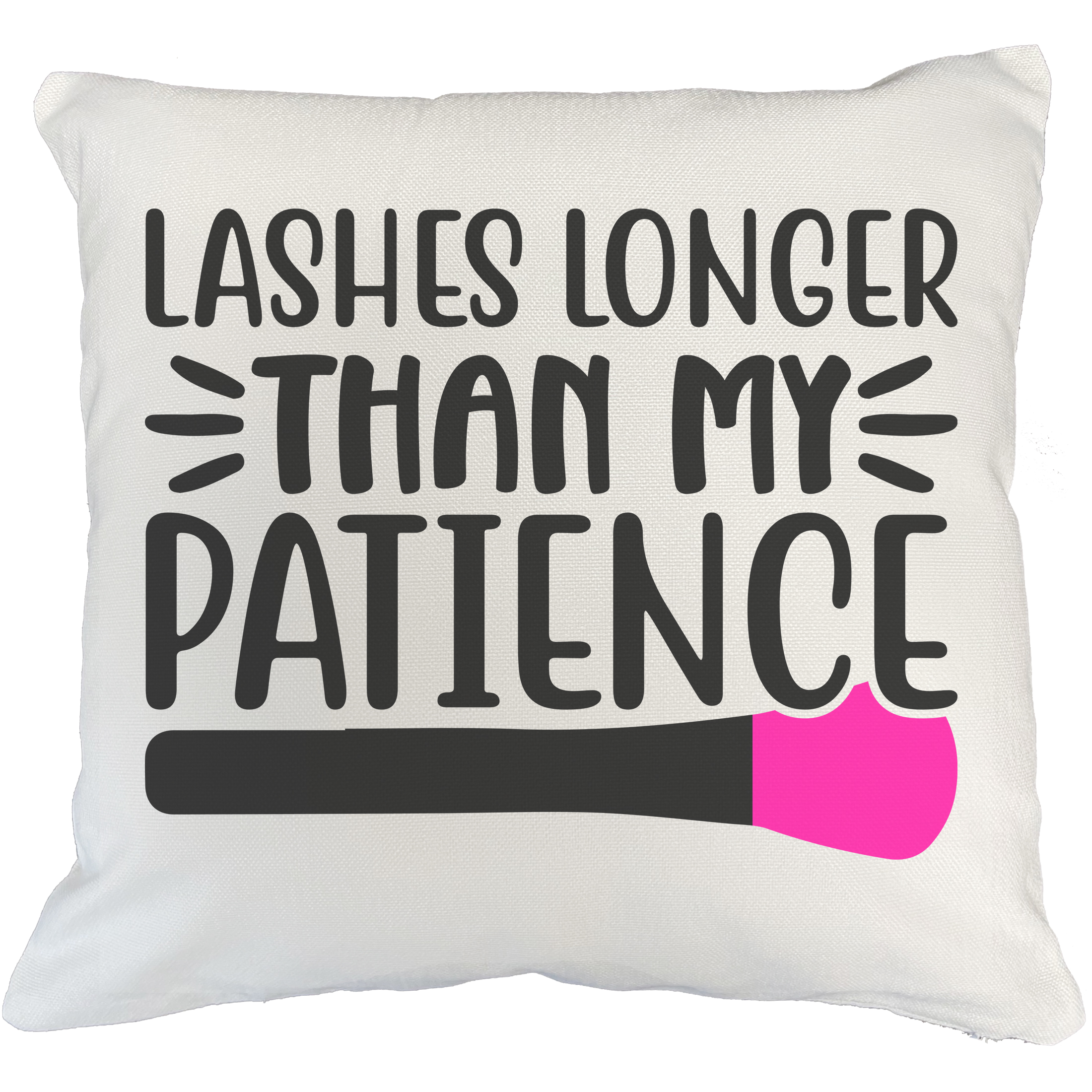 Funny Lashes Longer Than My Patience Quote - Beauty Themed Merch for ...