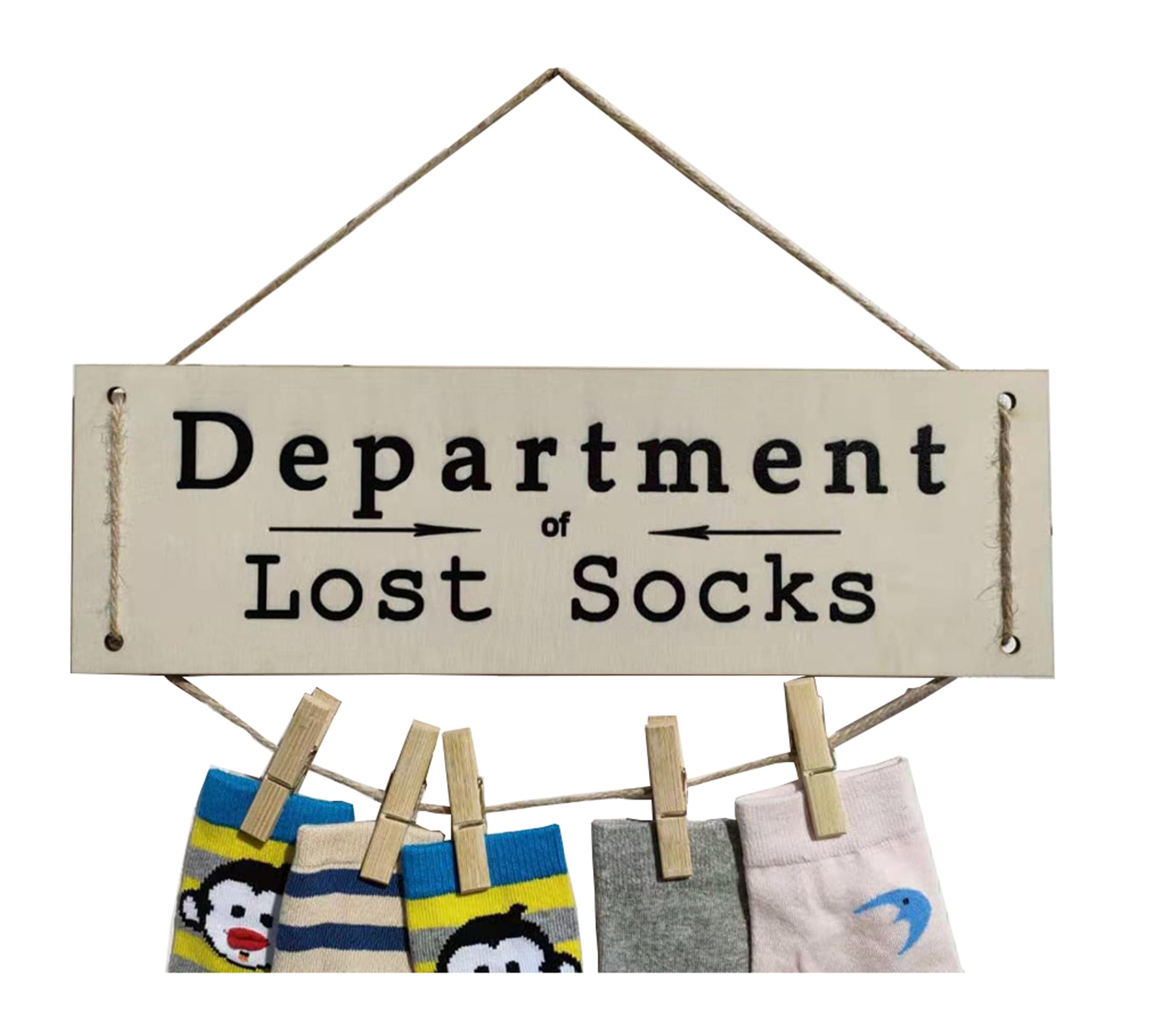 Funny Laundry Room Lost Socks Wall Sign Farmhouse Wood Wall Decor ...