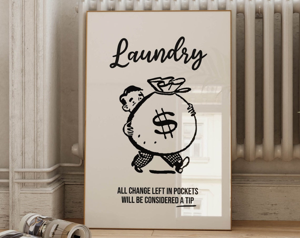 Funny Laundry Room Sign Laundry Wall Art Decor Utility Room Print ...