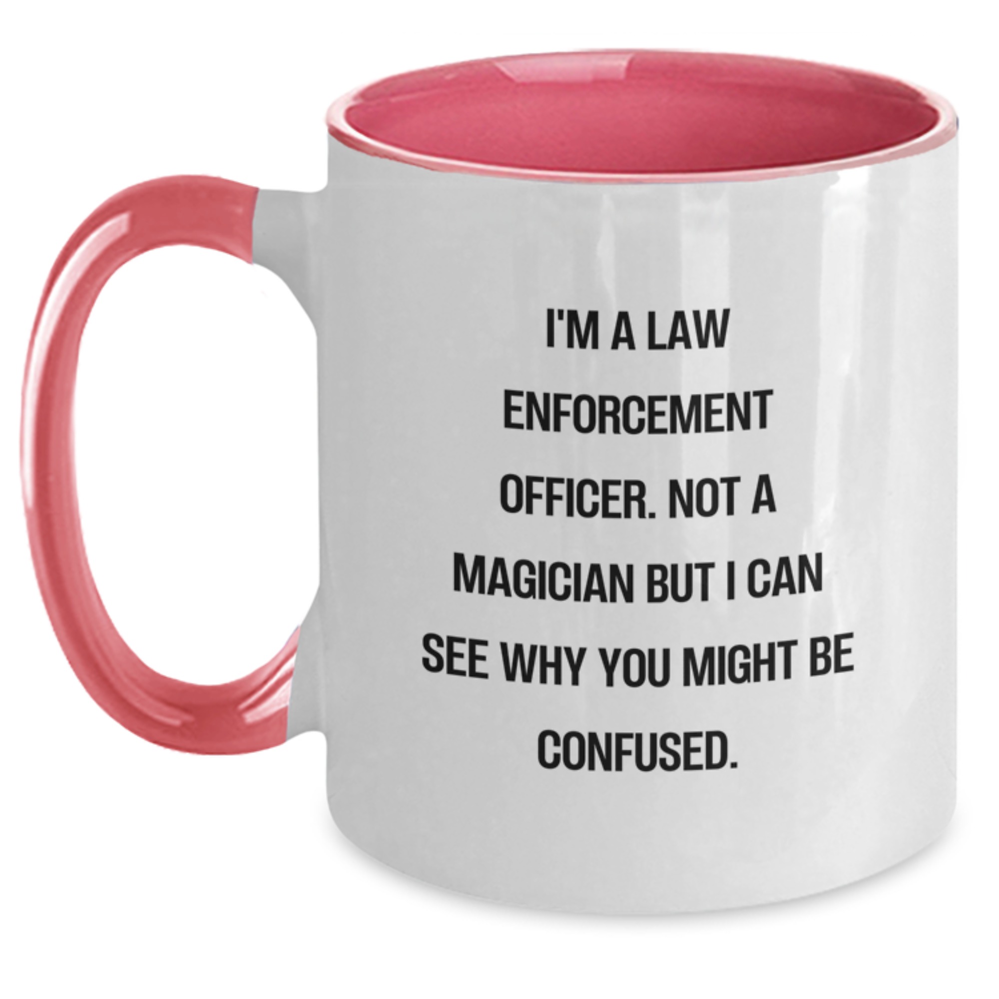 Funny Law Enforcement Officer Gifts from Friends for Men - Two Tone ...