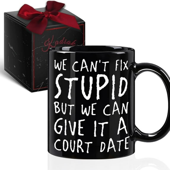 Funny Lawyer Gift for Her Him, We Can't Fix Stupid But We Can Give It A ...