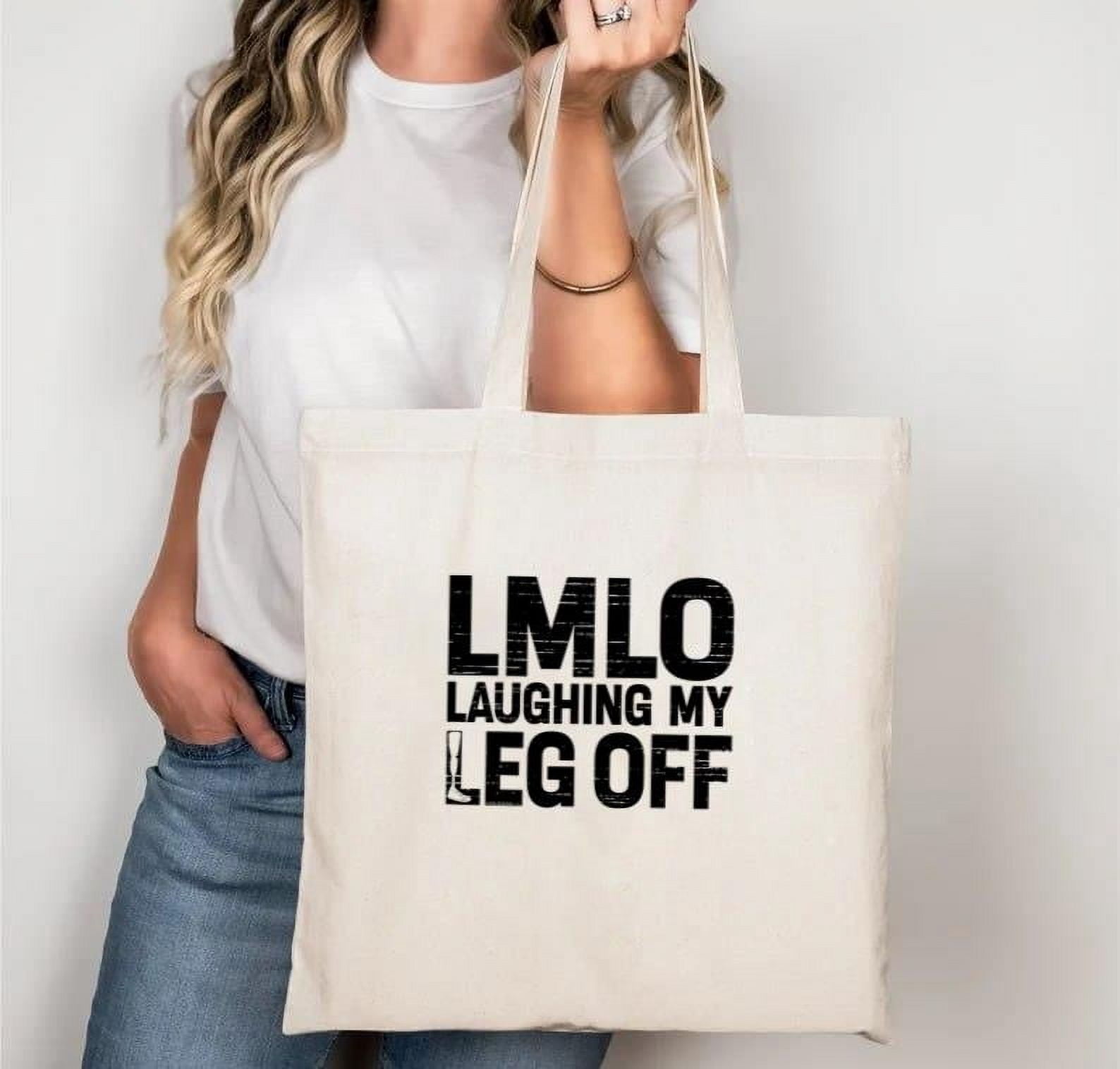 Funny Leg Prosthetic Amputee Laughing My Leg Off TOTE BAGS - Walmart.com