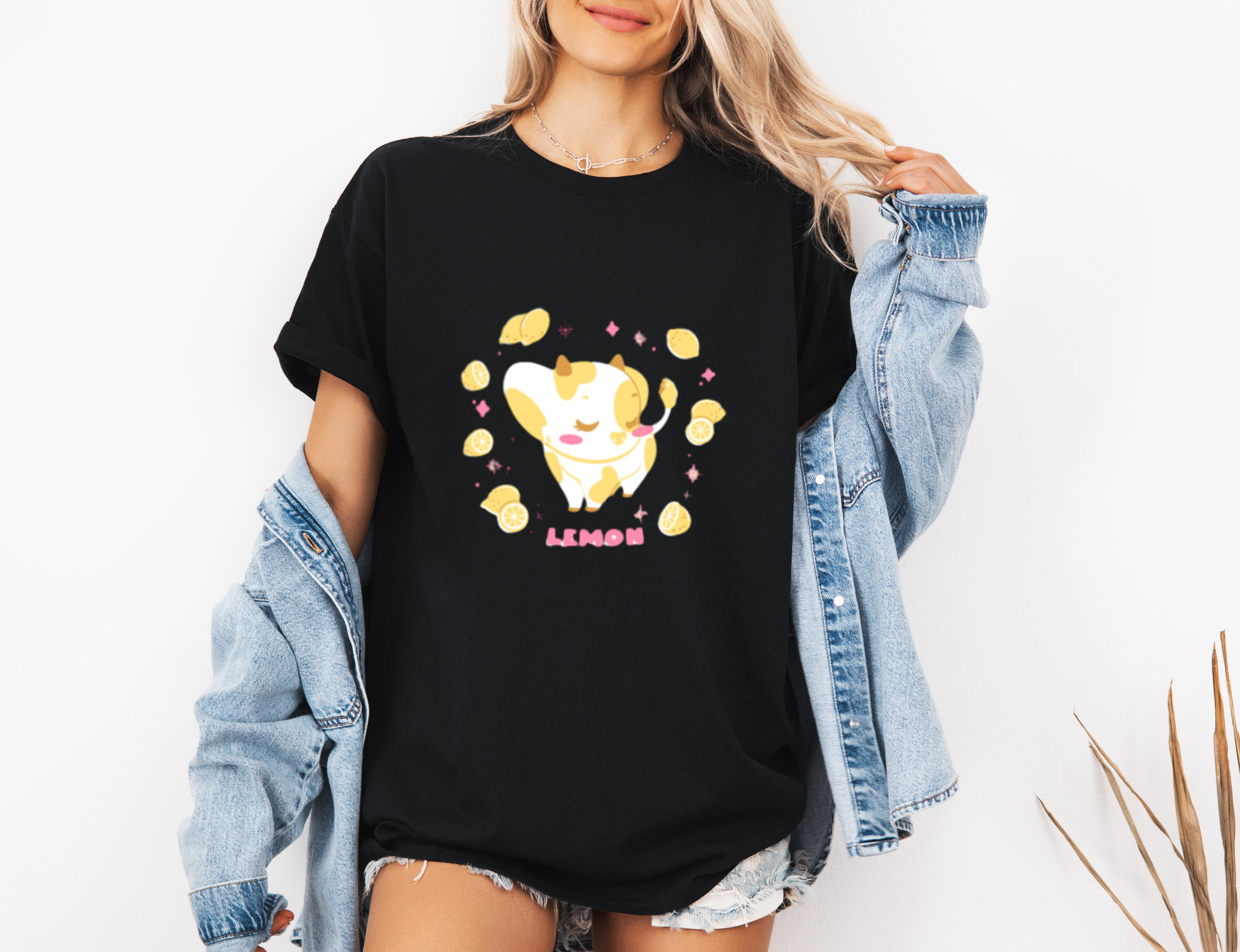 Funny Lemon Cow Cute Summer Fruit Farm Animal Fusion Unisex T-Shirt ...
