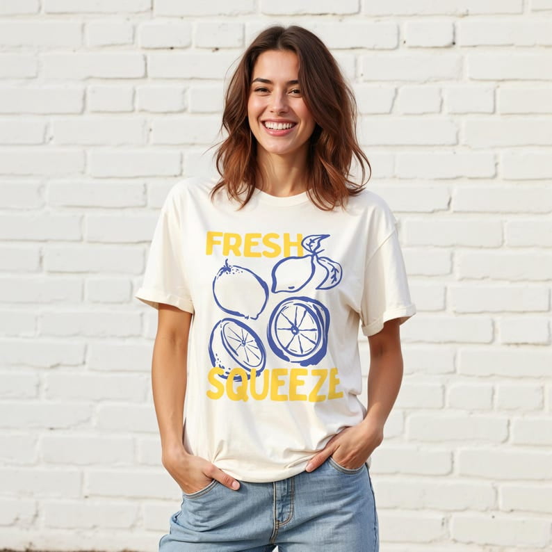 Funny Lemon Shirt, Fresh Squeezed Lemonade Graphic Tee, Make Lemonade ...