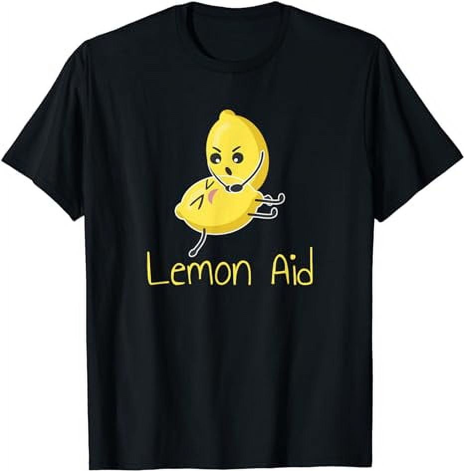 Funny LemonAid T-Shirt - Lemon First Aid Pun Joke Tee - Walmart.com