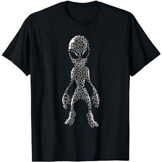 Funny Leopard Print Alien Gift | Cute Martian Fan Boys Girls T-Shirt ...