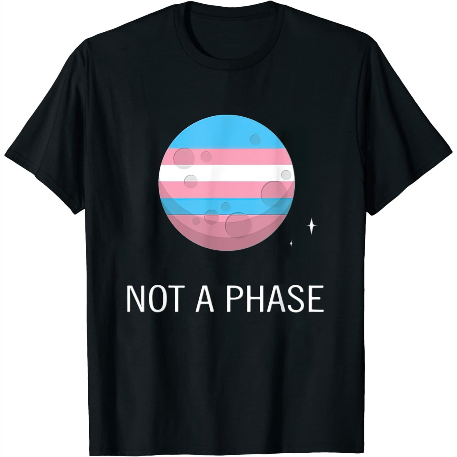 Funny Lgbtq Transgender Moon Trans Pride Flag Gift Men Women T-Shirt ...