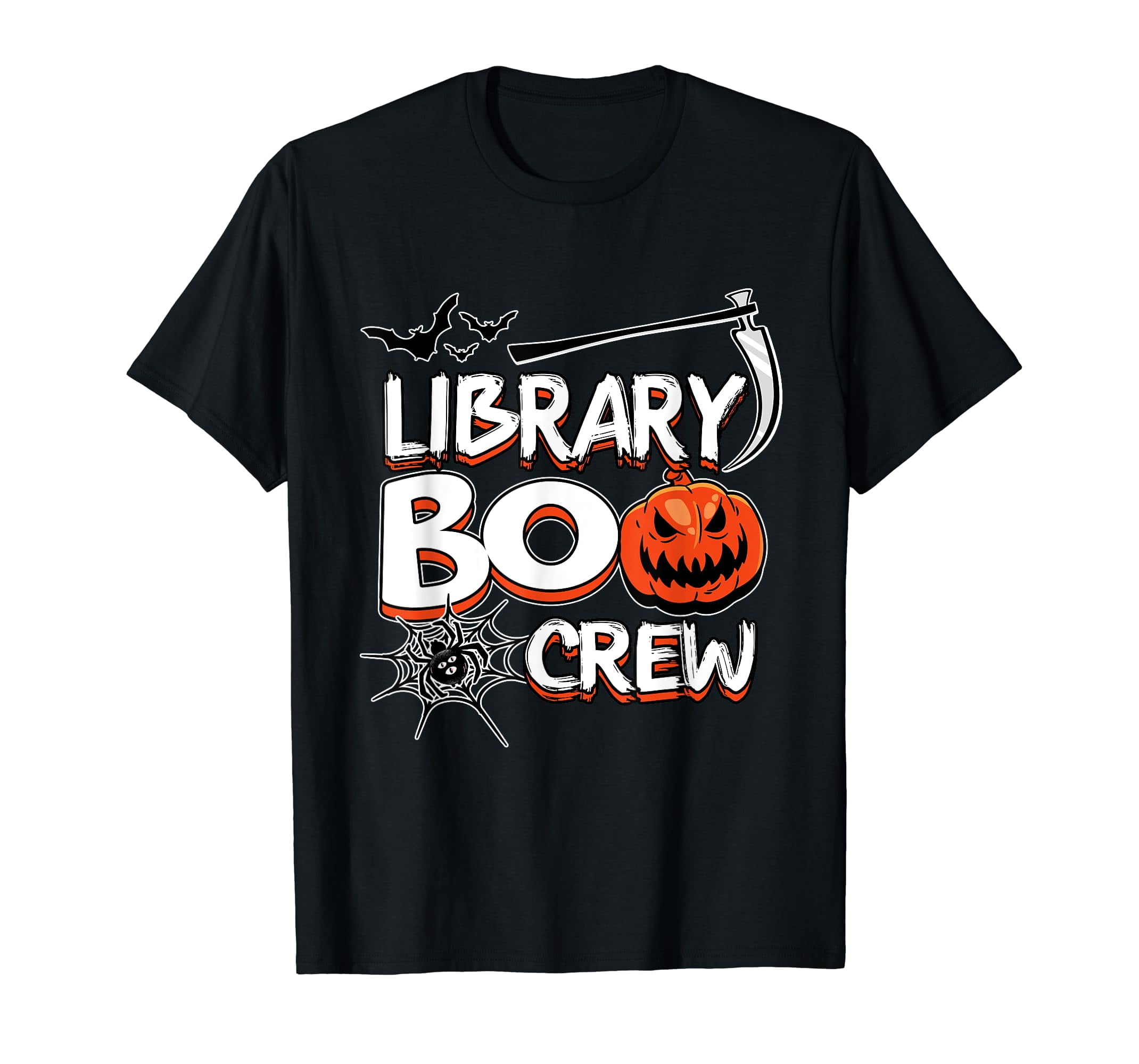 Funny Library Boo Crew Halloween Librarian Costume T-Shirt - Walmart.com