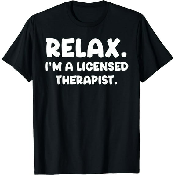 Funny Licensed Therapist Job Quote for Counselor Gift Short Sleeve ...