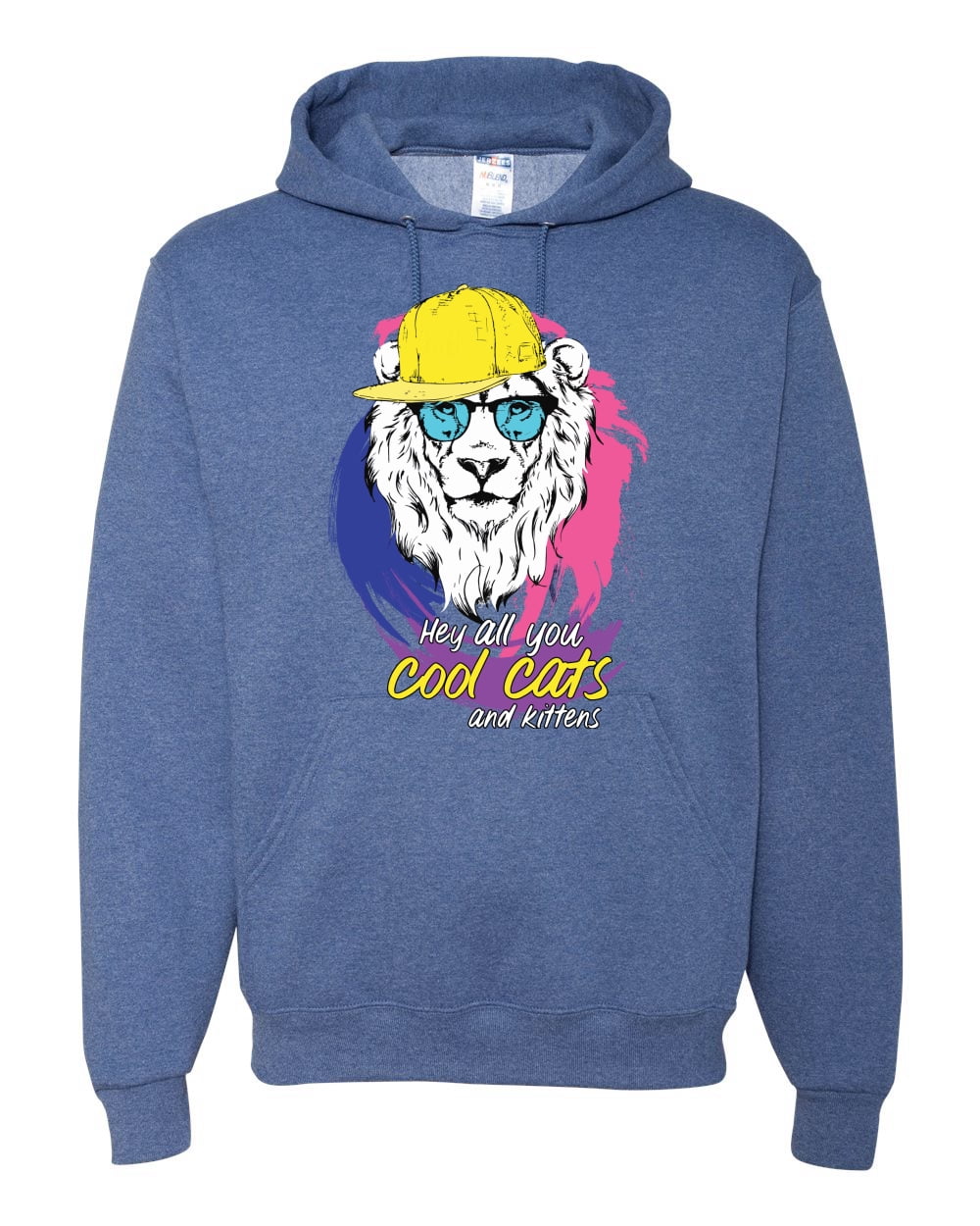 Funny Lion Tiger King Hey All You Cool Cats and Kittens | Mens Animal ...
