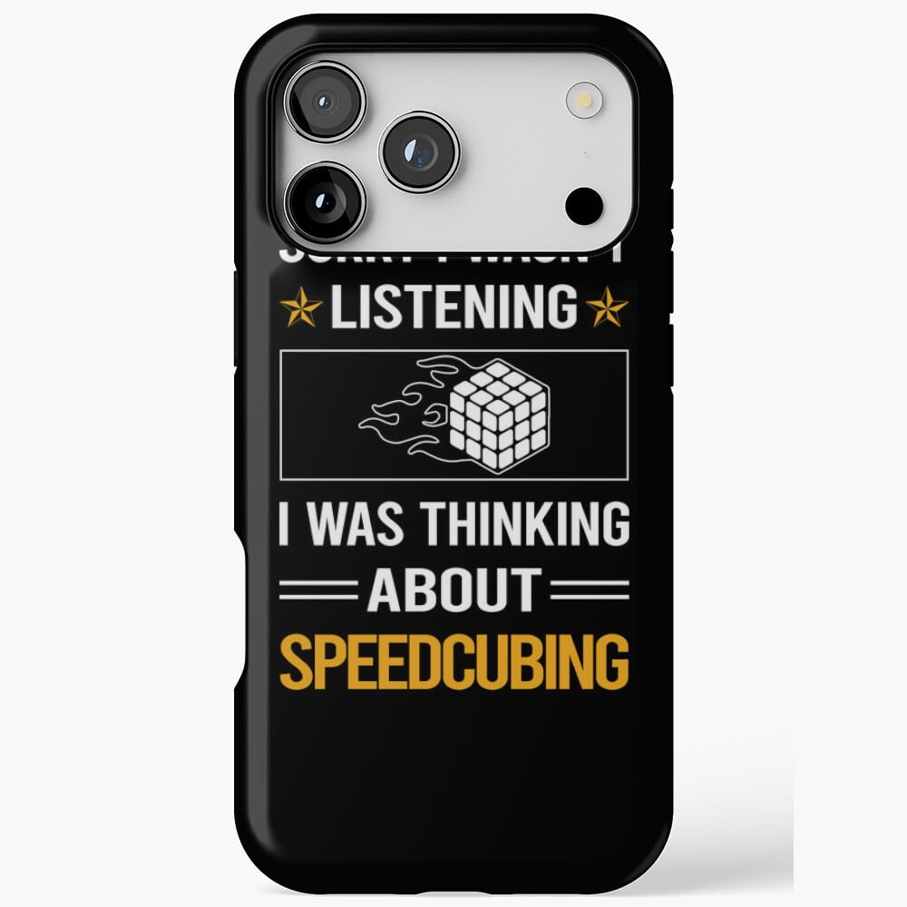Funny Listening Cubing Meme Cartoon Illustration Artwork Phone Case ...