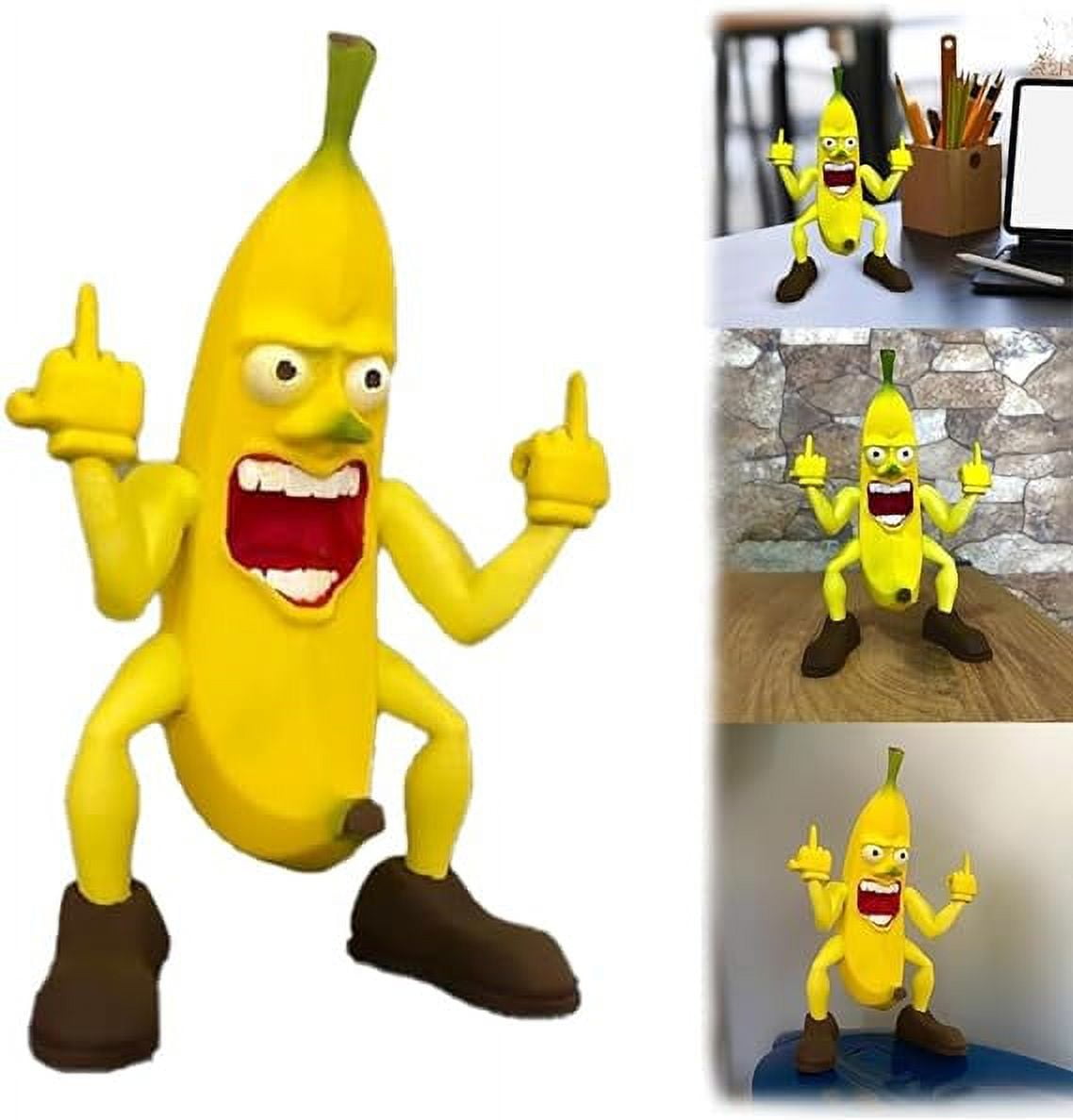 Funny Little Banana Resin Figurine Ornament Decor, Creativity Unique ...