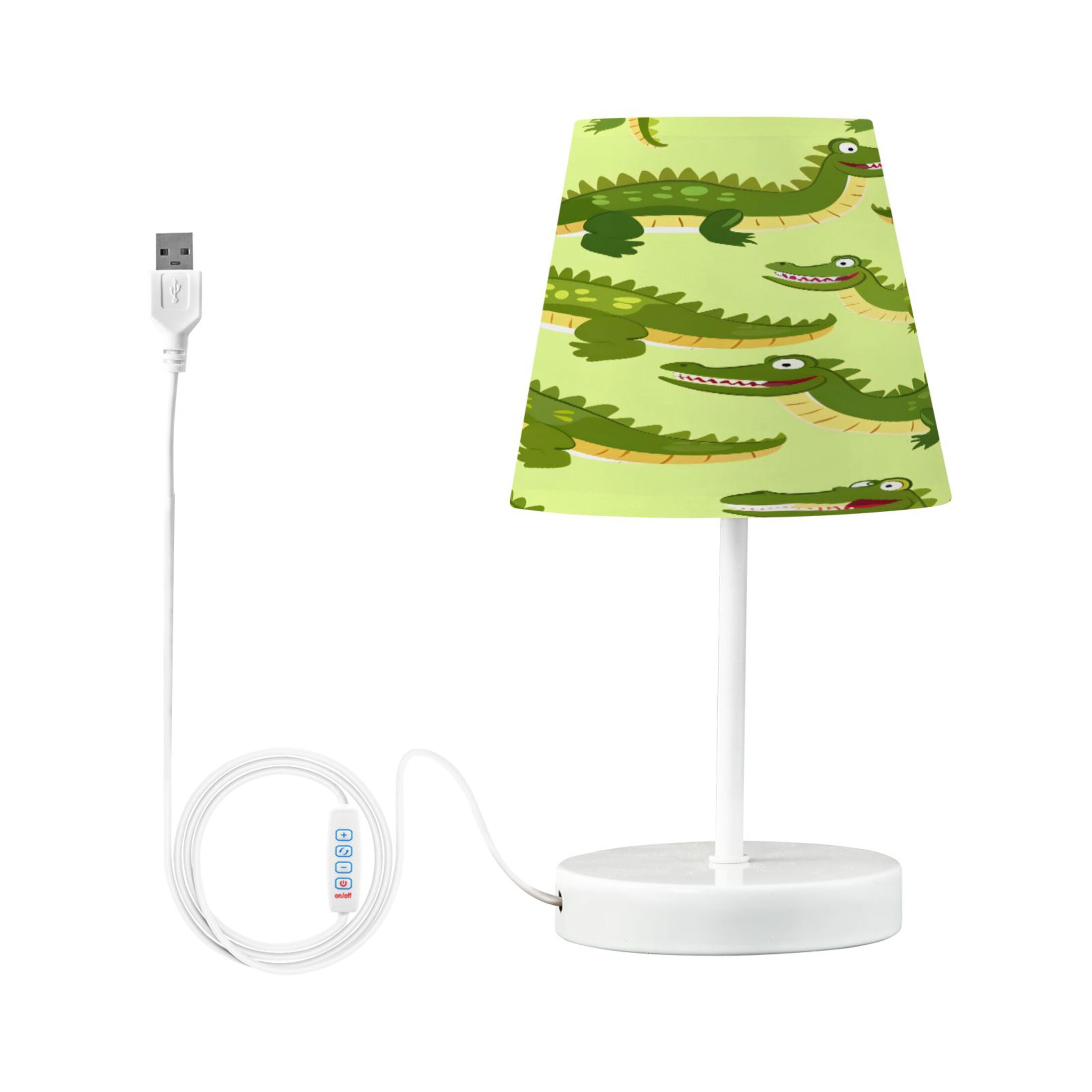 Funny Little Crocodile Desk Lamp LED Table Nightstand Lamps with 3 ...