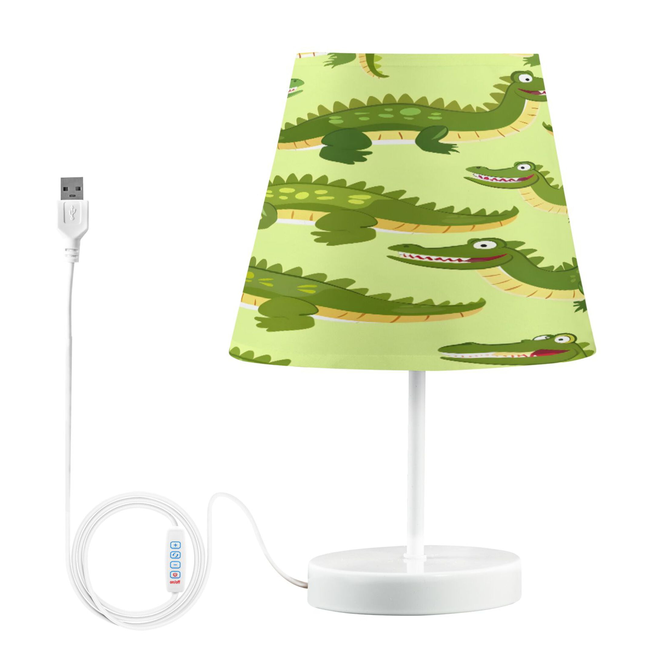 Funny Little Crocodile Desk Lamp LED Table Nightstand Lamps with 3 ...