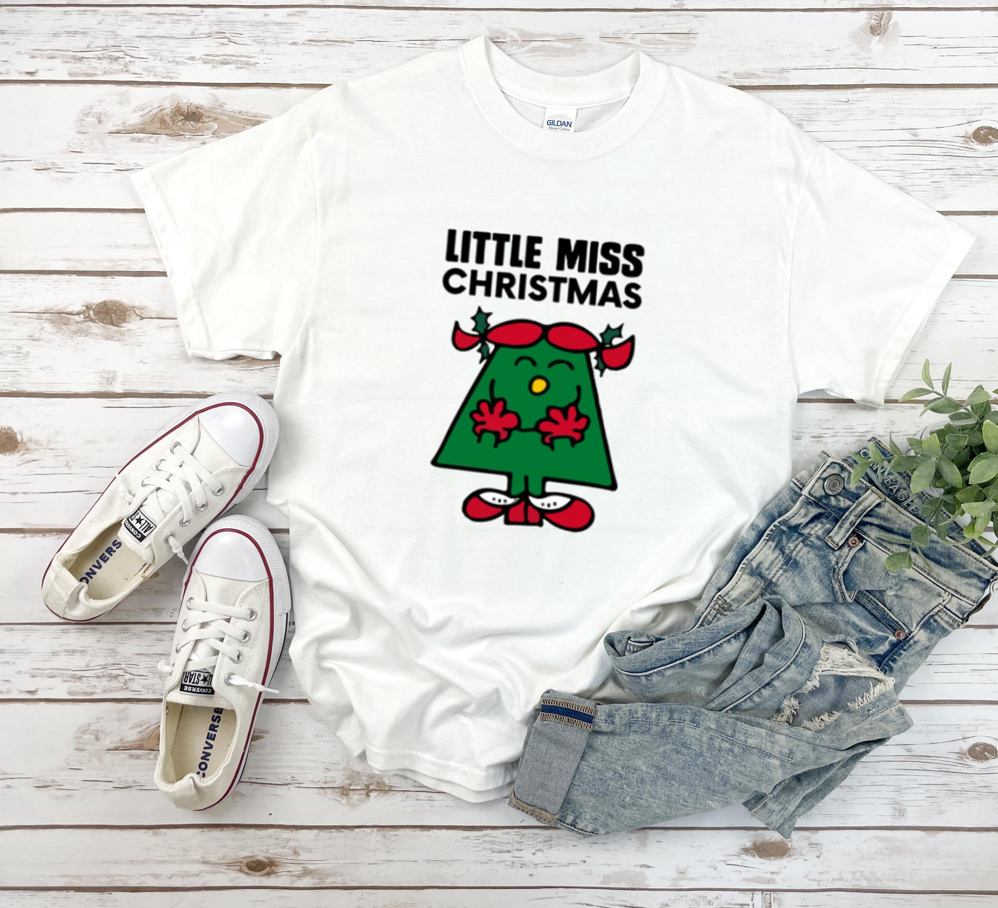 Funny Little Miss Christmas Holiday Season Sarcastic Meme Unisex T ...