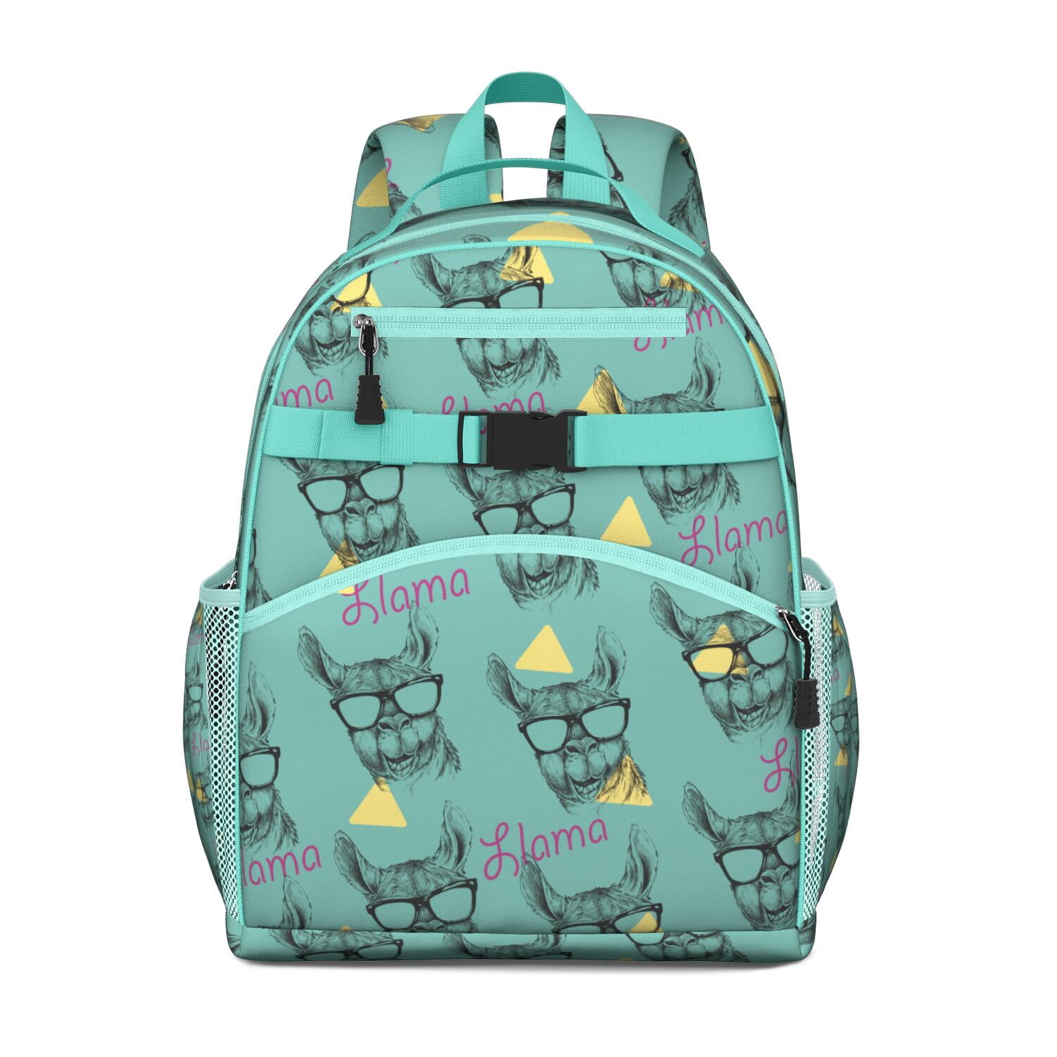 Funny Llama Cartoon Backpack - Spine-Protecting Ergonomic Design ...