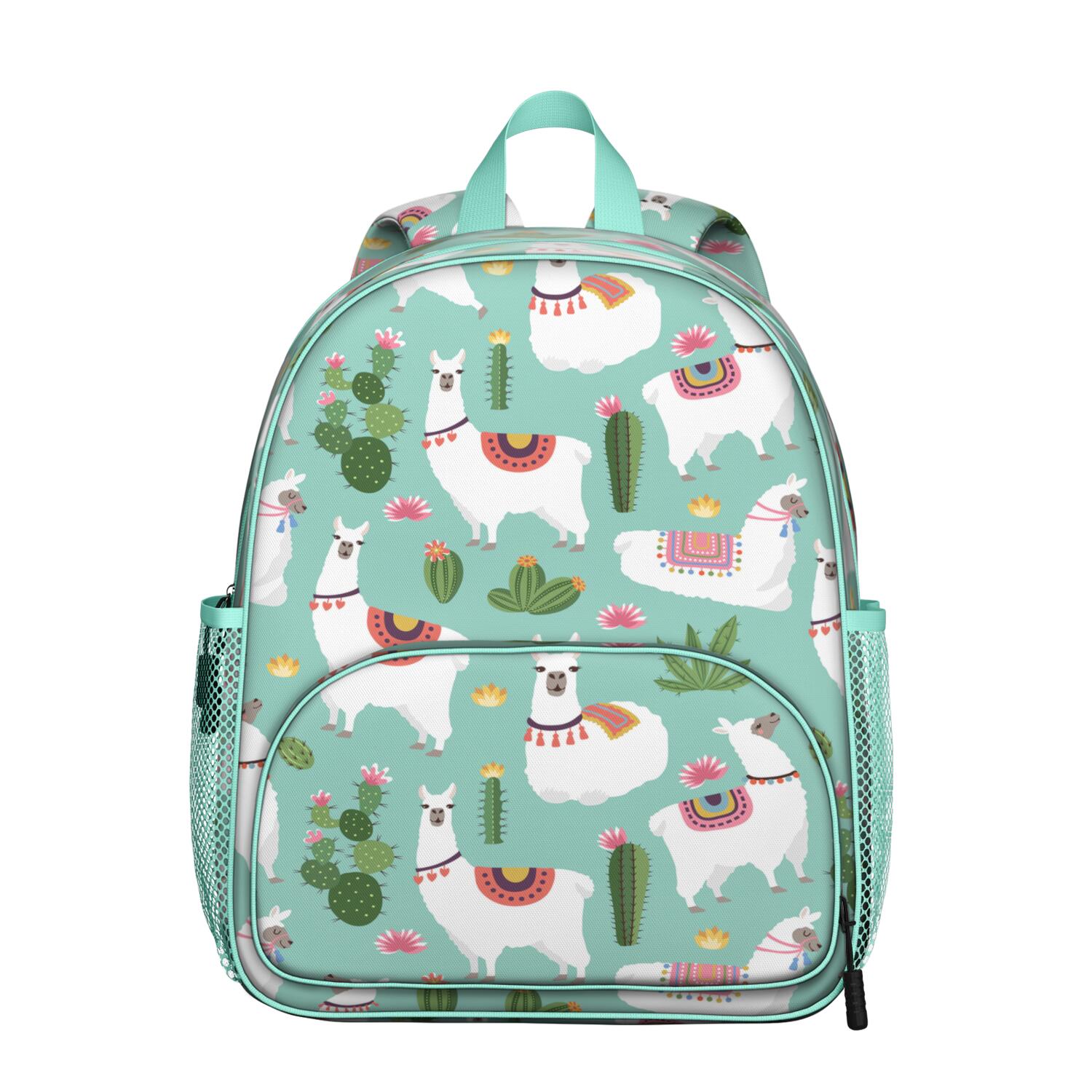 Funny Llama Student Backpack – Adorable Cartoon Alpaca Pattern with ...