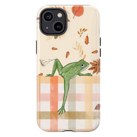 Funny Long Legs Frog Autumn Phone Case for iPhone 17 16 15 14 13 12 11 ...