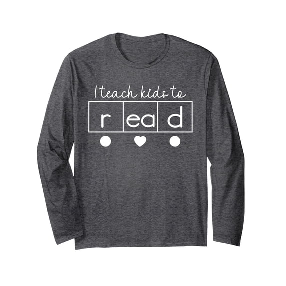 Funny Long Sleeve Shirt for Teaching Reading with Playful Design and ...