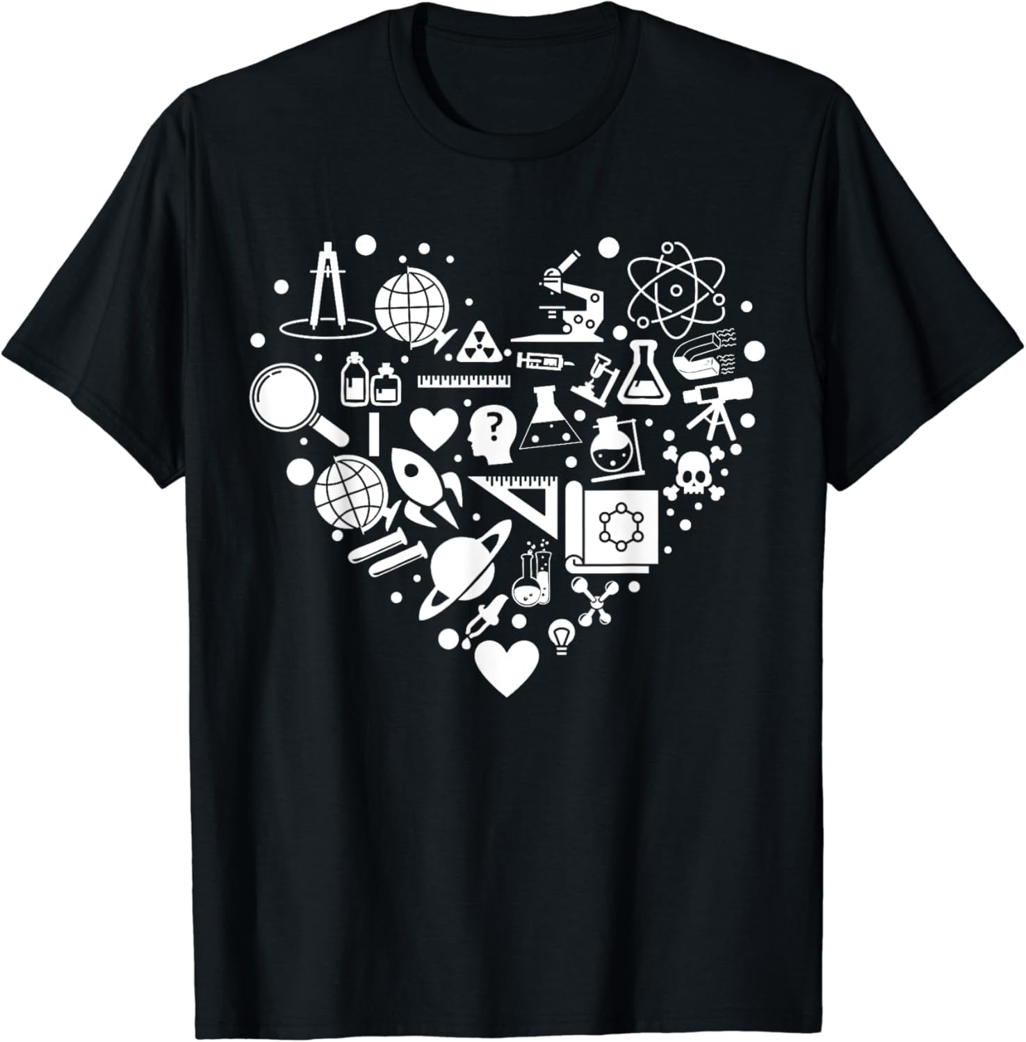 Funny Love Day Science Element Heart Science Nerd T-Shirt - Walmart.com