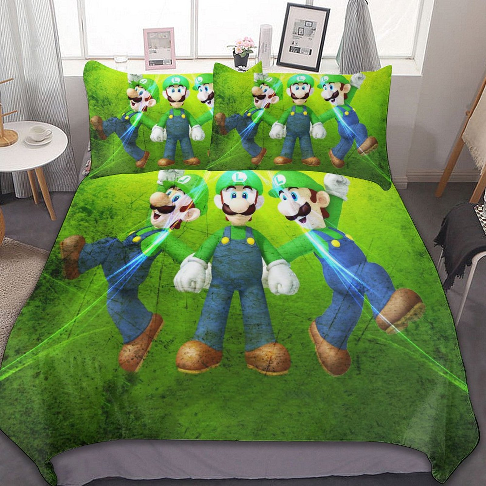 Funny Luigi's Mansion 3 Piece Bedding Sets Decor Comforter Sets With ...