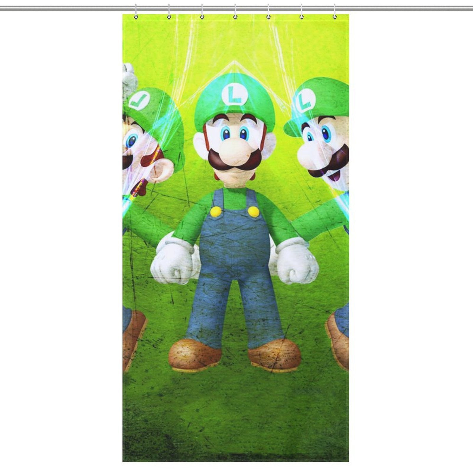Funny Luigi's Mansion Shower Curtain Decor Bath Curtain Waterproof ...
