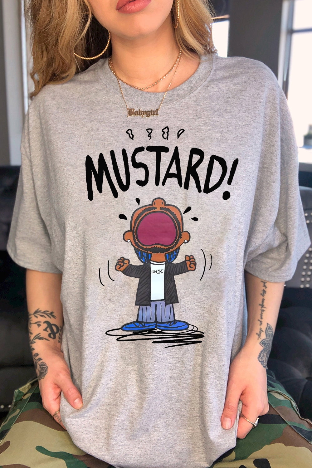Funny MEME Kendrick Lamar MUSTARD T-Shirt, New Viral GNX Album ...
