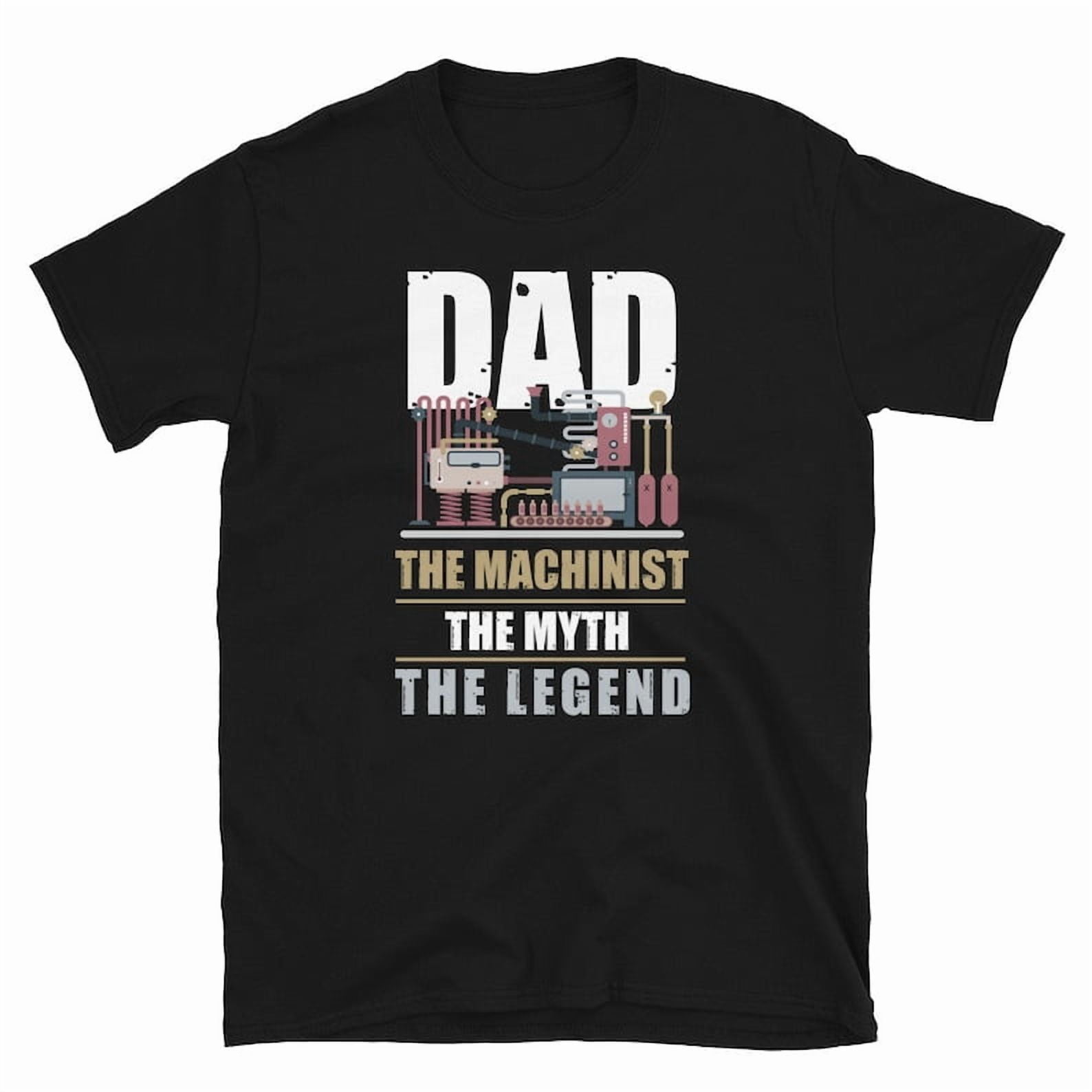 Funny Machinist Shirt CNC Operator Gift Machine Worker Graphic Cotton ...