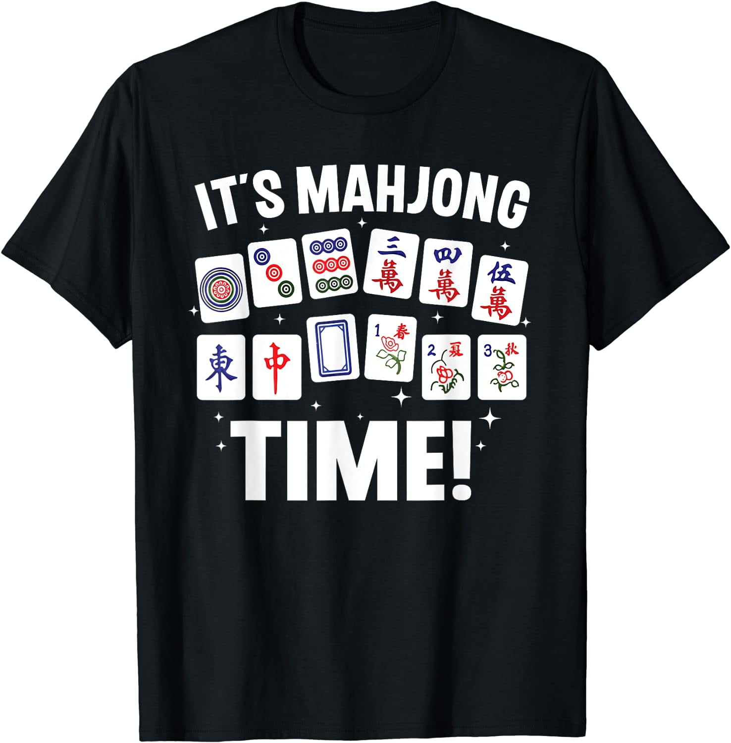 Funny Mahjong Design For Men Women Mahjong Game Player Lover T-Shirt ...