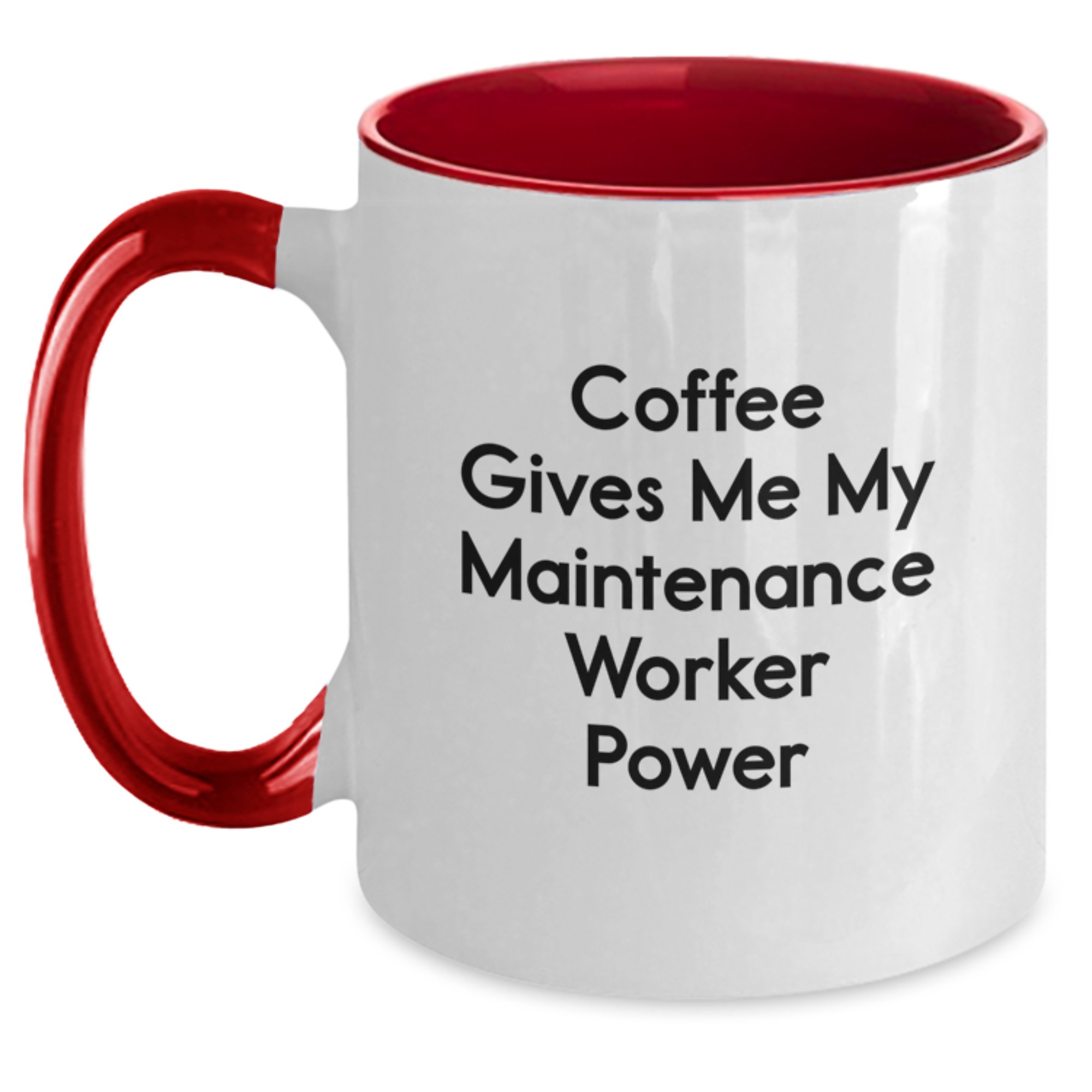 Funny Maintenance Worker Gifts for Men, Two Tone Coffee Mug - Coffee ...