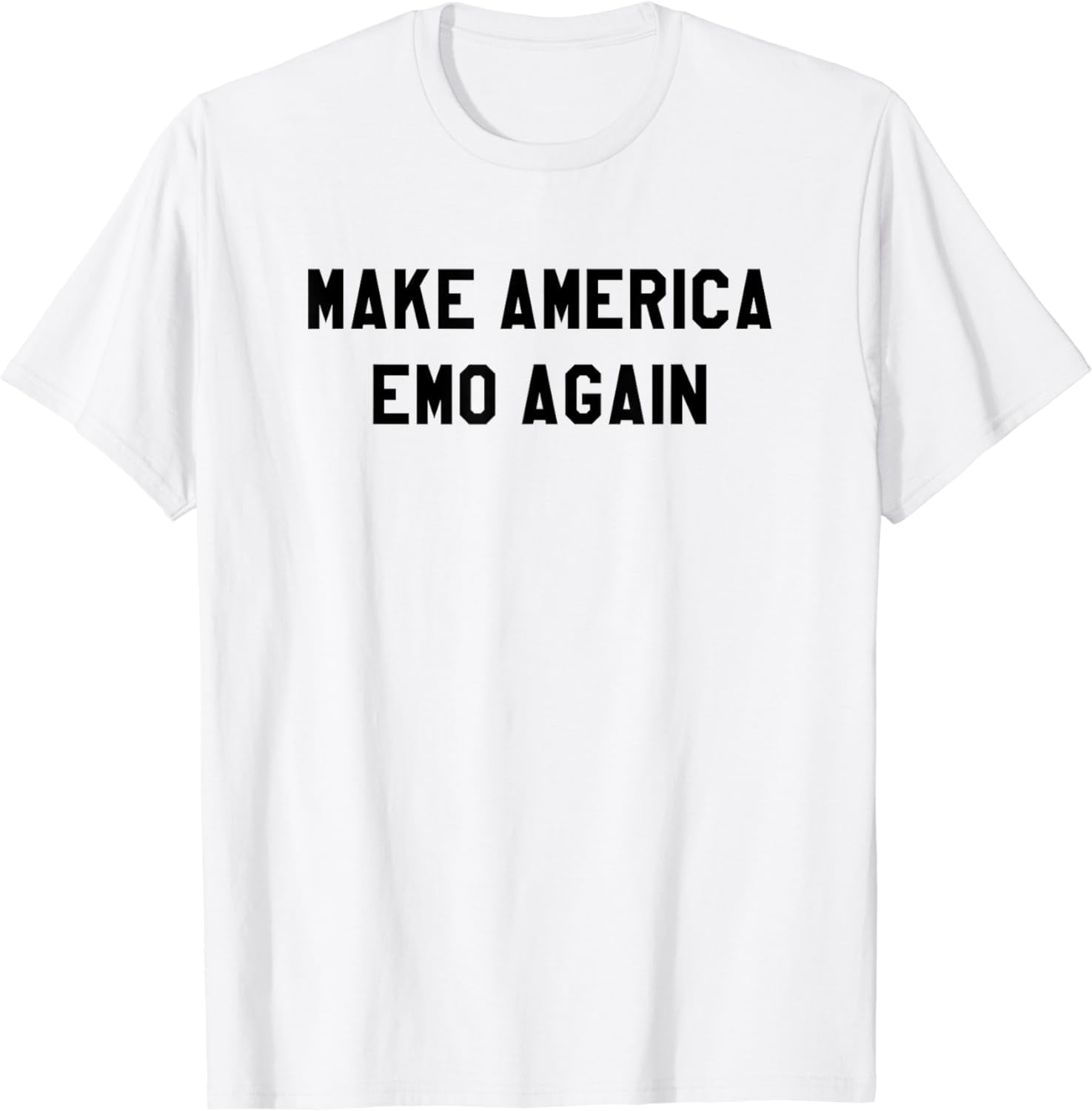 Funny Make America Emo Again Punk Goth Music Meme Shirt - Walmart.com