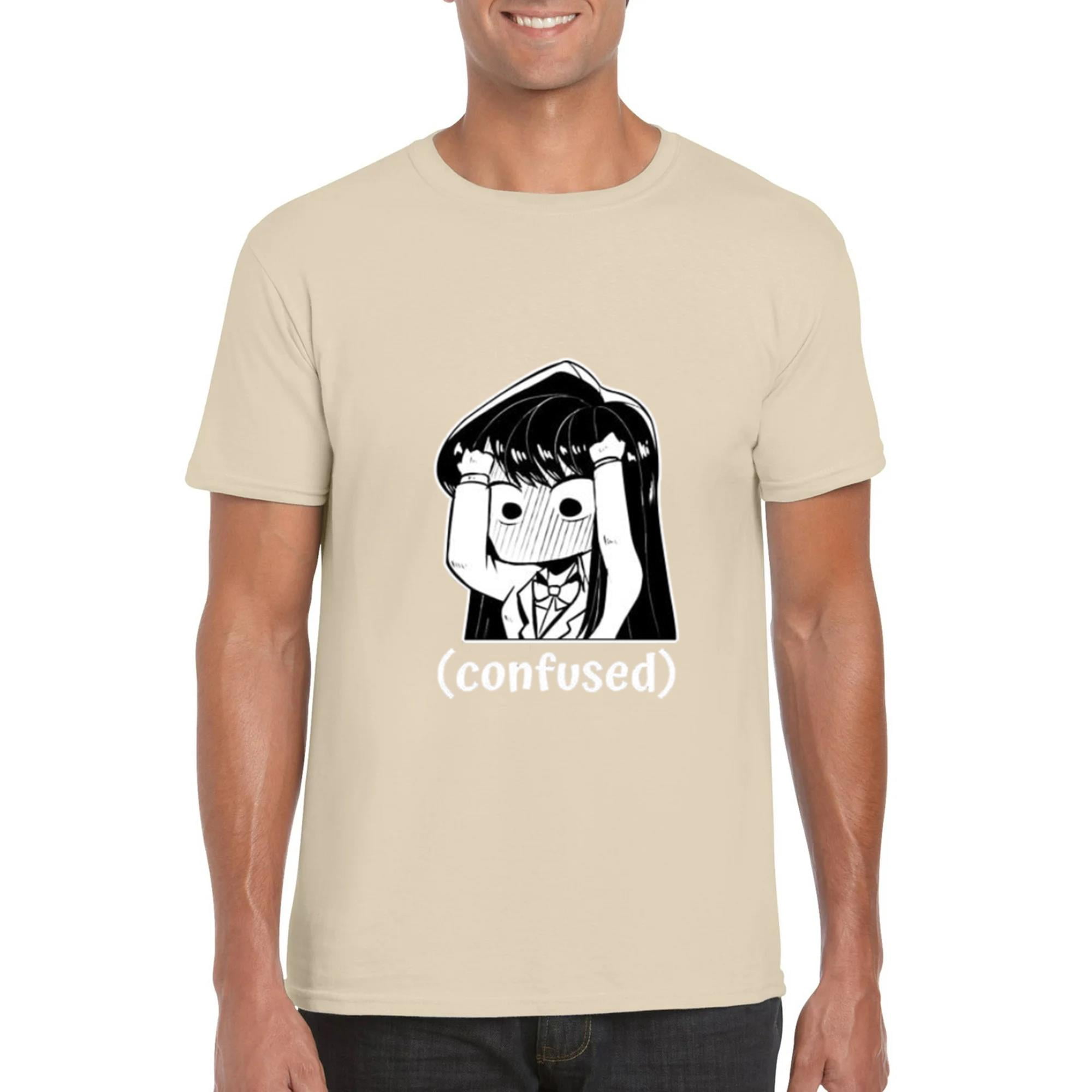 Funny Manga Meme Confused Chibi Girl Anime Cute Reaction T-Shirt, for ...