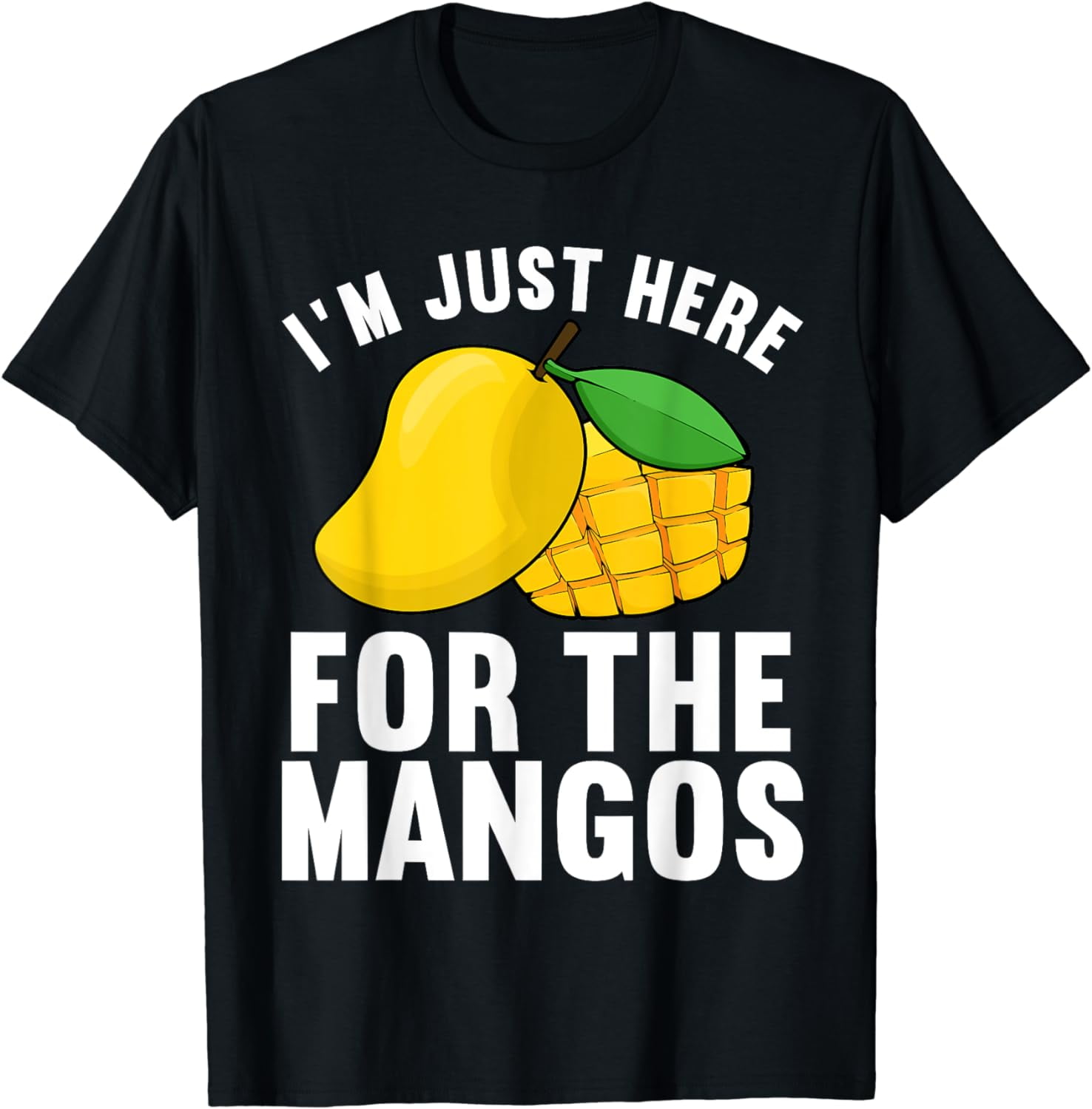 Funny Mango Design For Men Women Kids Mango Fruit Lovers T-Shirt ...