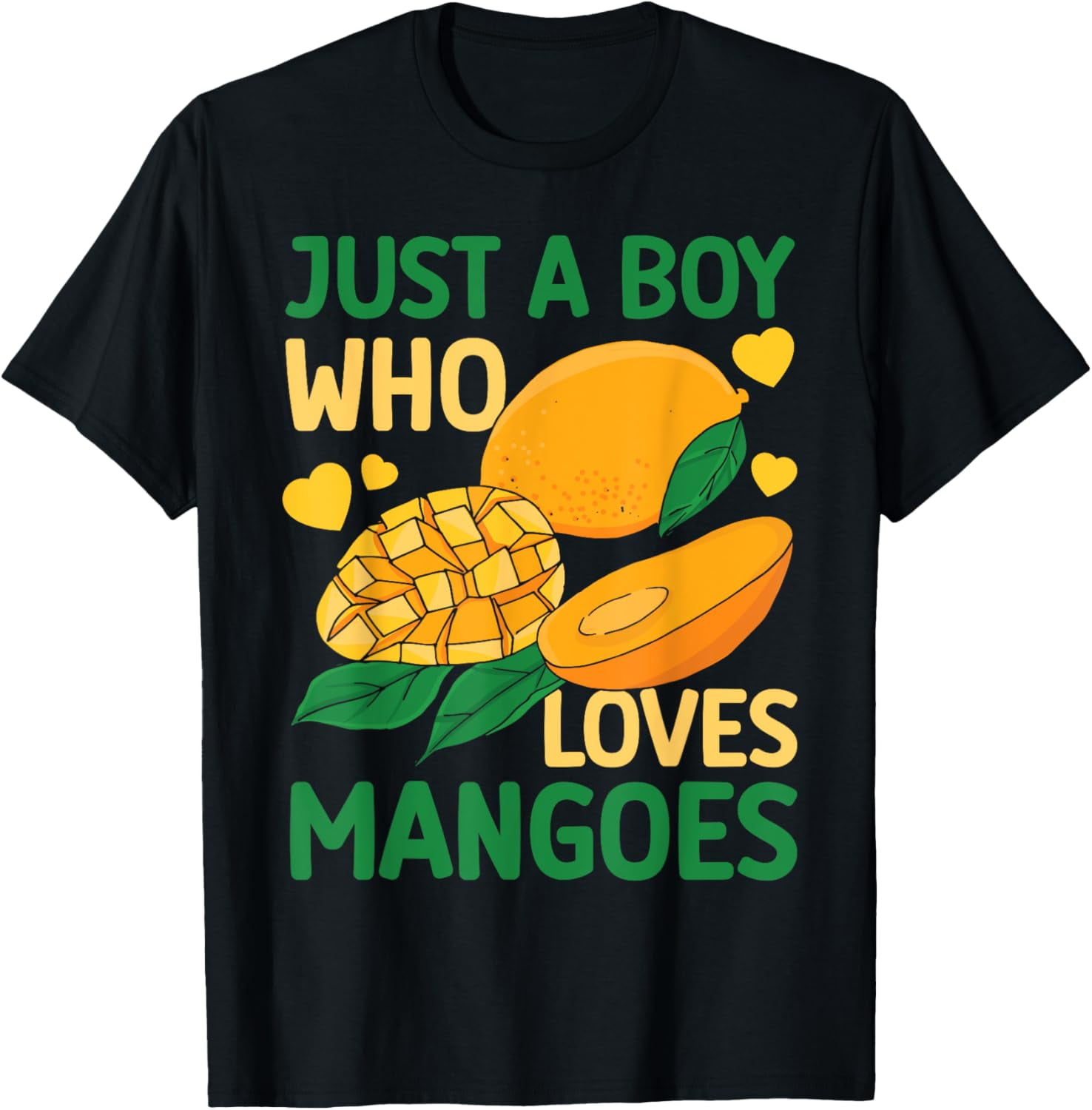 Funny Mangoes Mango Just A Boy Who Loves Mangoes T-Shirt - Walmart.com