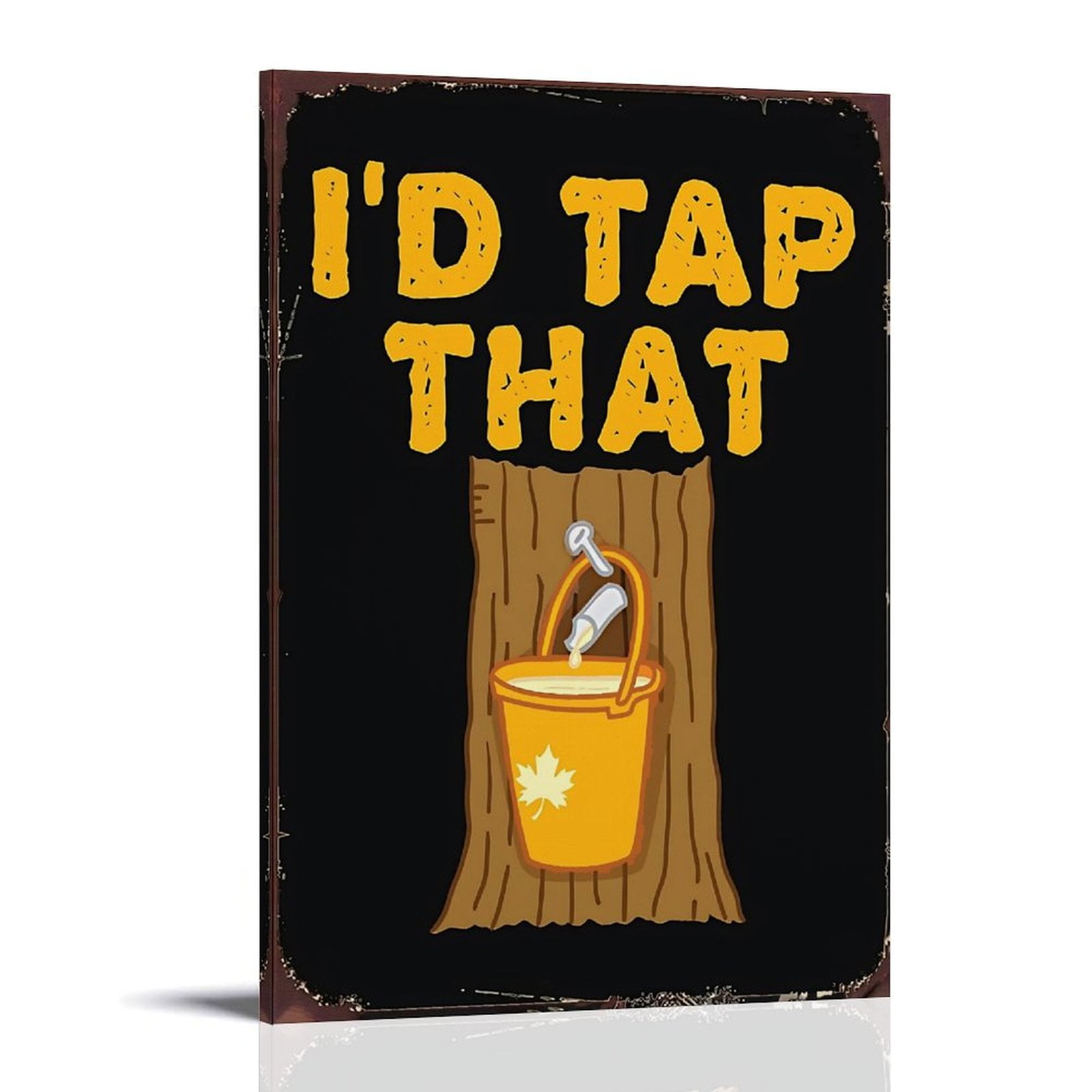 Funny Maple Syrup Tree I D Tap Painting Vintage Poster Picture Print ...