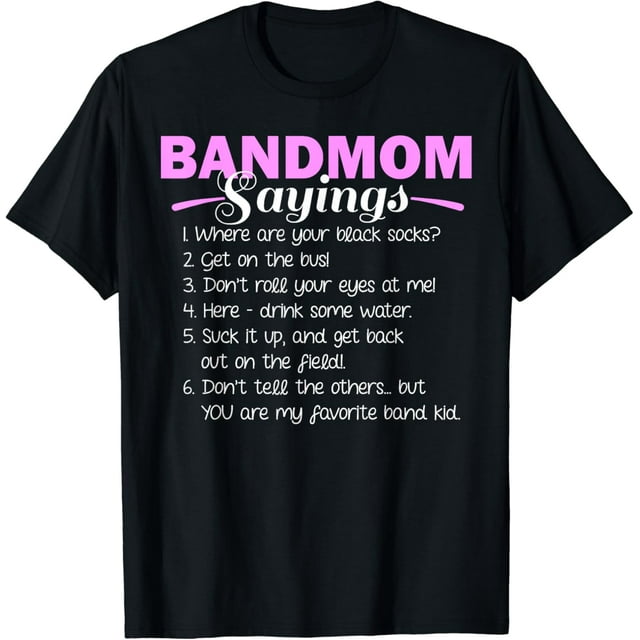Funny Marching Band T Shirts Music Fan Mom Music School Team - Walmart.com