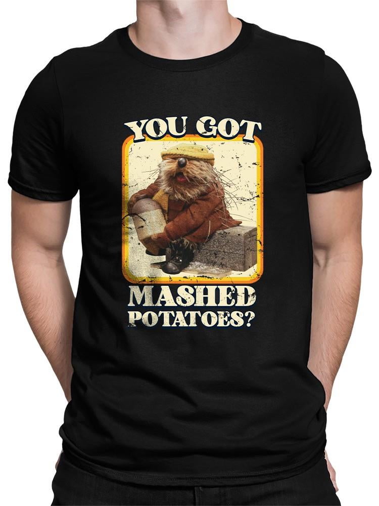 Funny Mashed Potatoes Vintage Graphic T-shirt Men's - Walmart.com