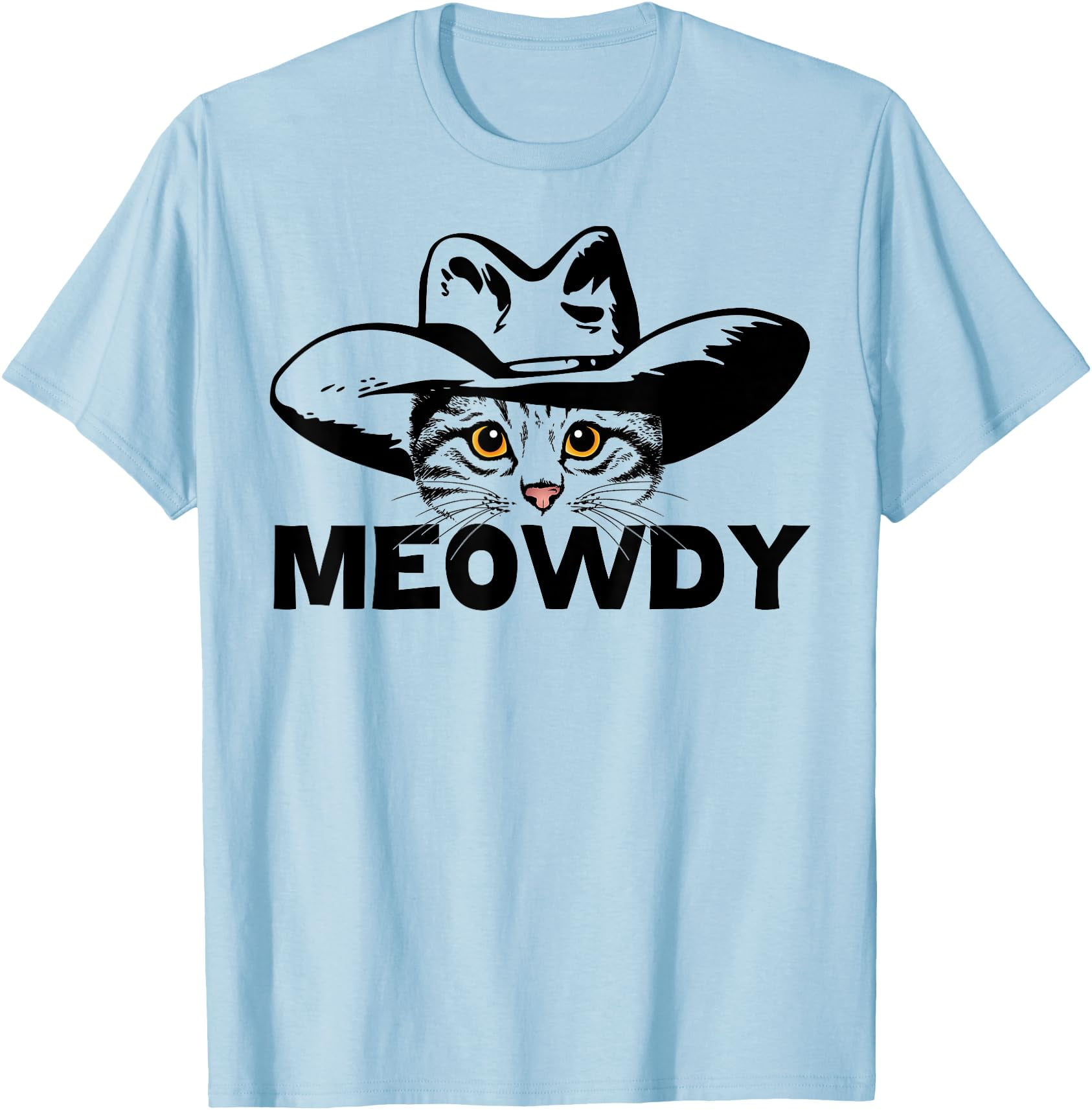 Funny Mashup Between Meow and Howdy Cat Meme Unisex T-Shirt for Men ...