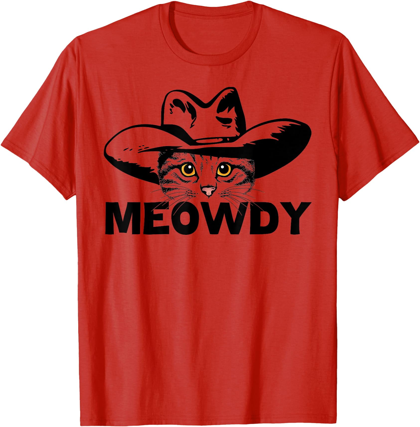 Funny Mashup Between Meow and Howdy Cat Meme Unisex T-Shirt for Men ...