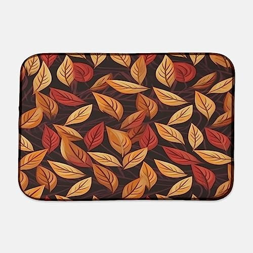 Funny Mat Coloring Fall Autumn Leaves Mat Kitchen Dish Fruit Fall ...