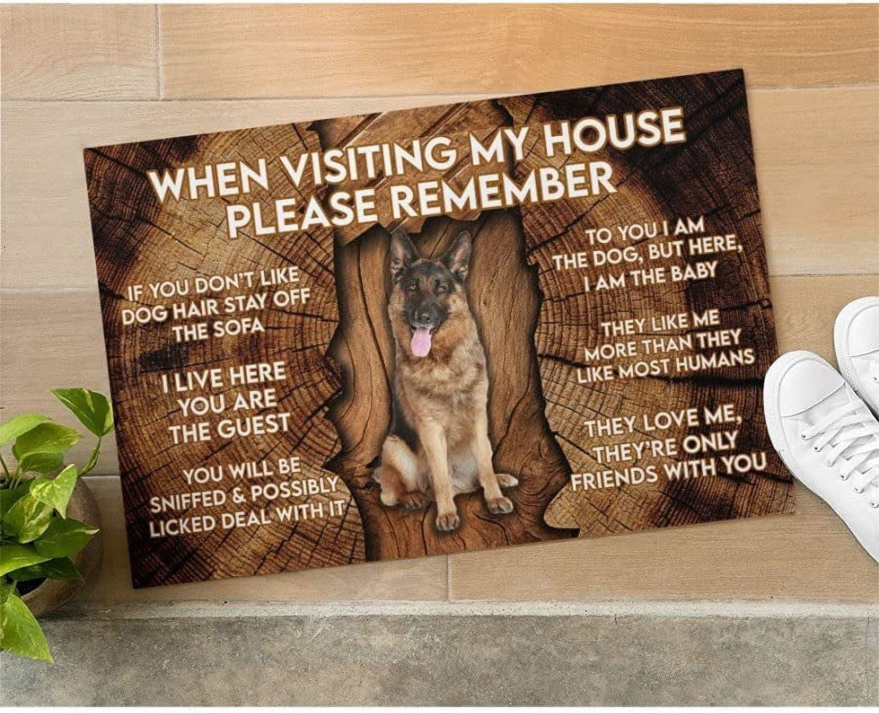 Funny Mat Indoor Door Mat Indoor When Visiting My House Please Remember ...