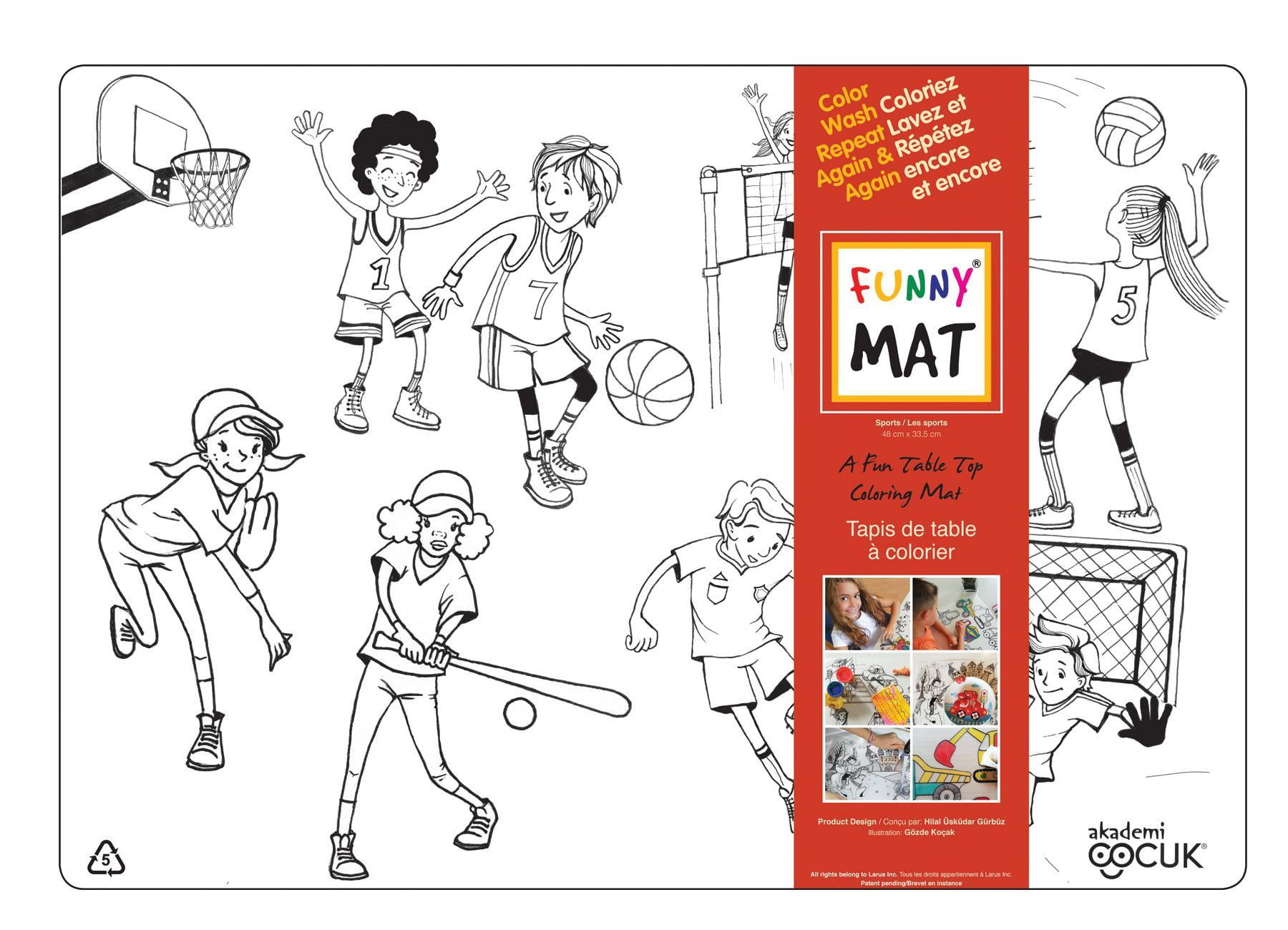 Funny Mat : Placemat : Sports - Reusable & Washable - Walmart.com