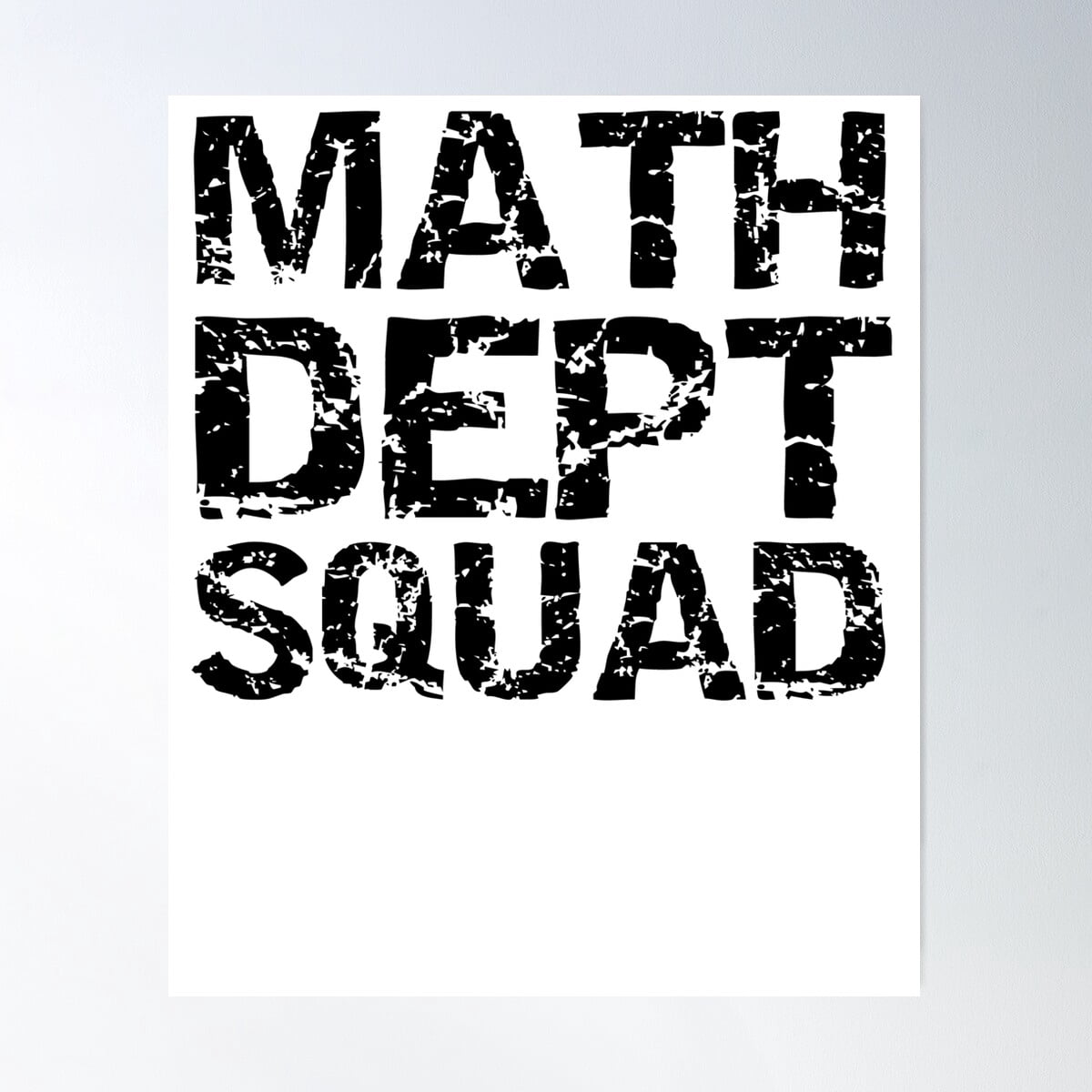 Funny Math Dept Squad Mathematics Deptartment Poster Wall Art, Modern ...