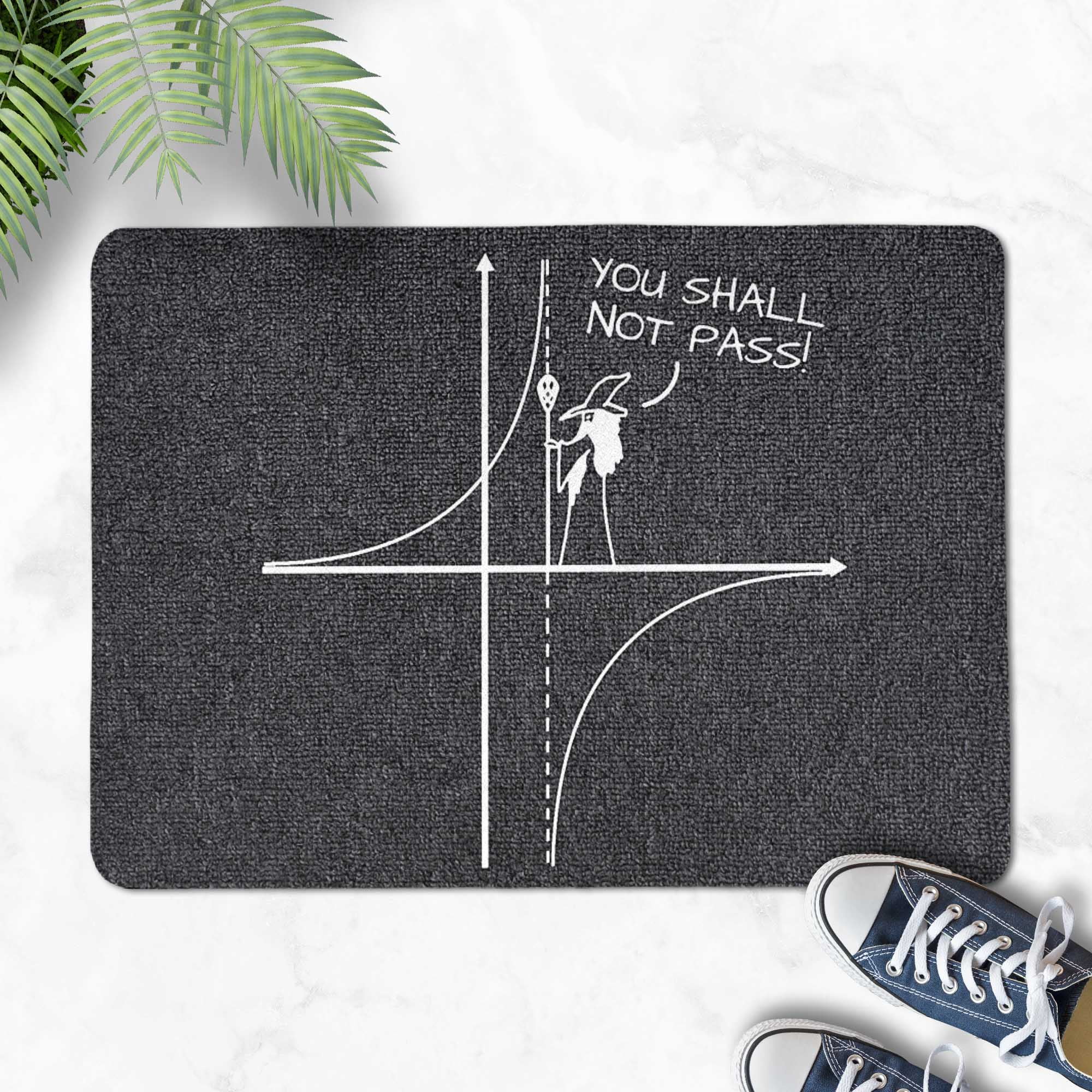 Funny Math Doormat for Teachers and Students, Graph Illustration ...