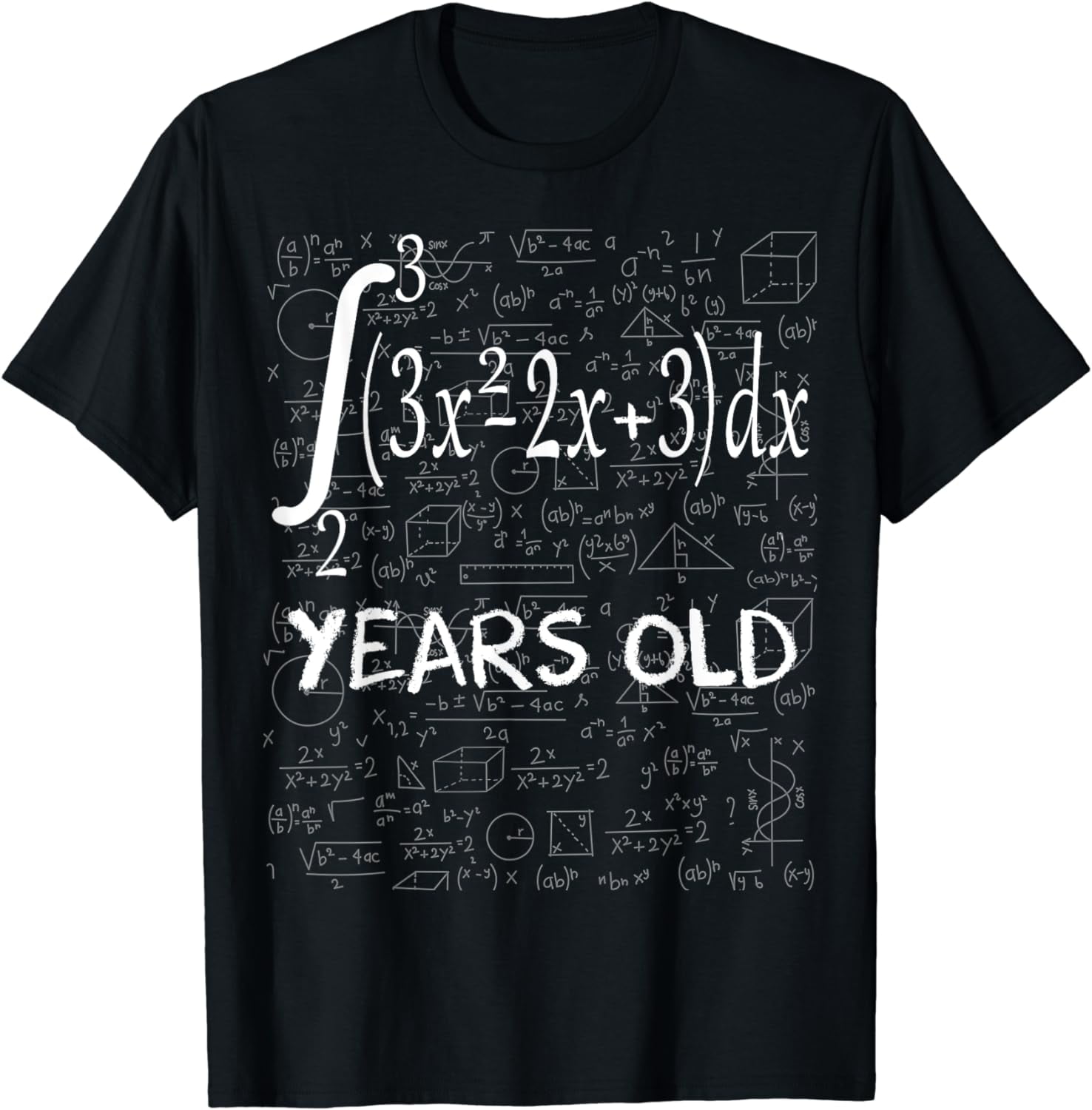 Funny Math Geek Integral Calculus 17th Birthday 17 Years Old T-Shirt ...