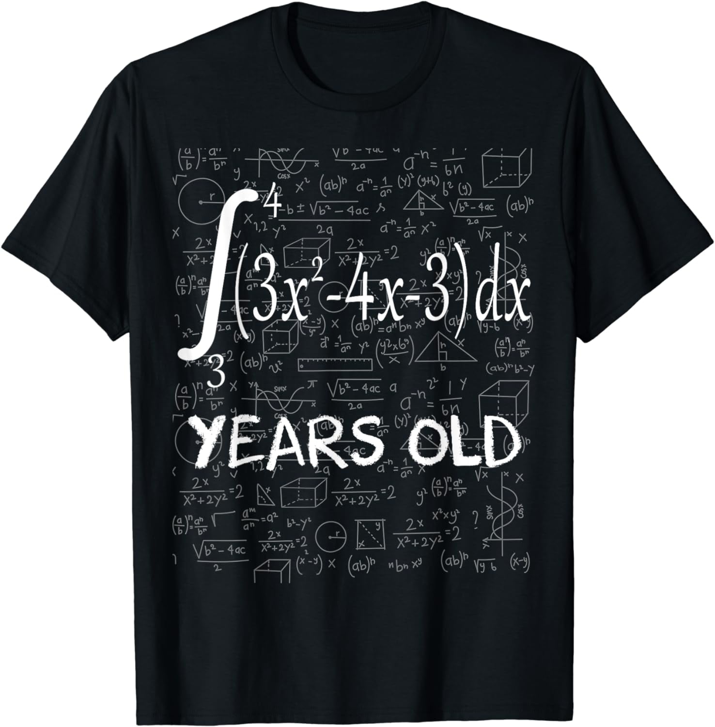 Funny Math Geek Integral Calculus 20th Birthday 20 Years Old T-Shirt ...