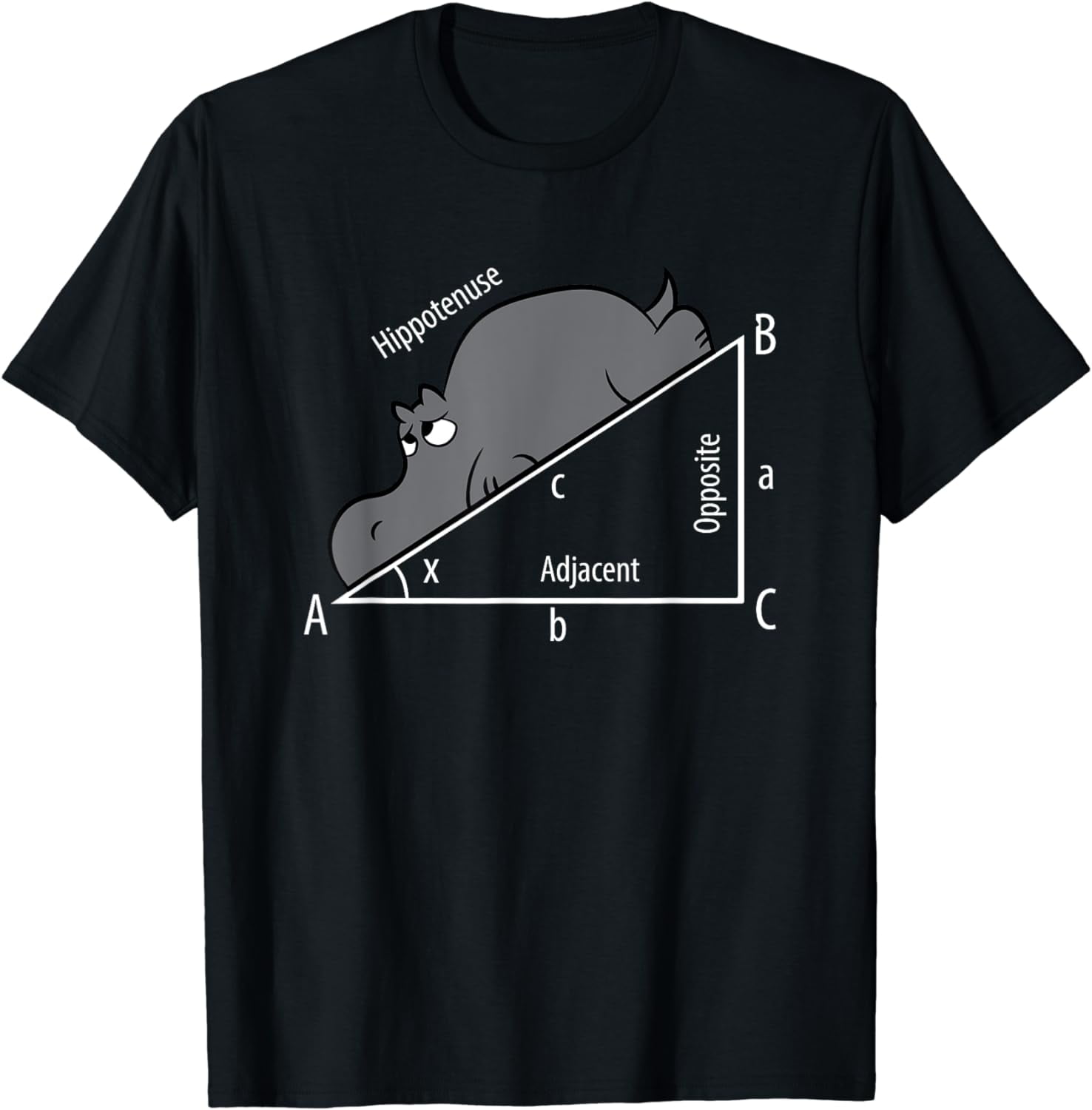 Funny Math Humor Hippotenuse Hypotenuse Funny T Shirt