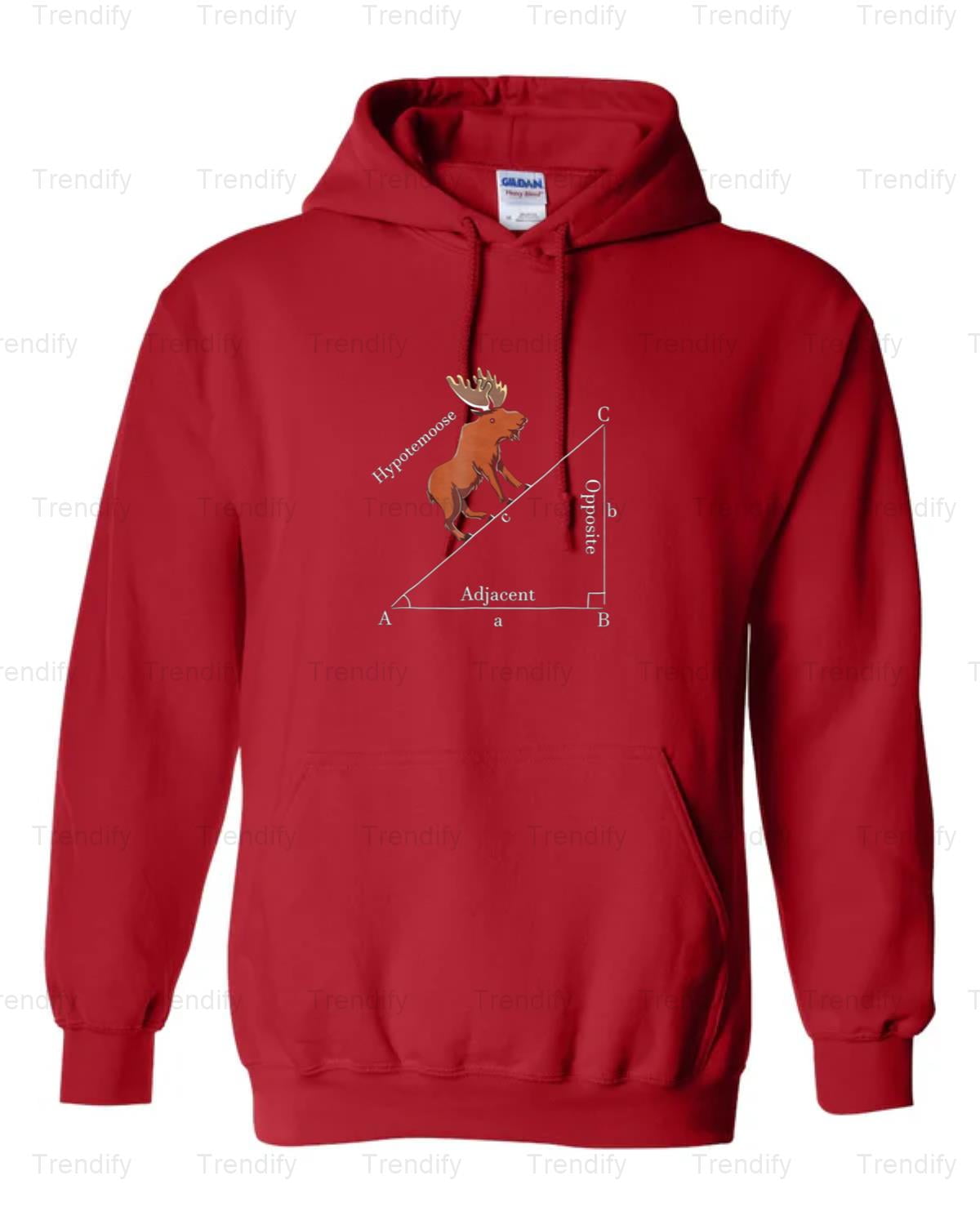 Funny Math Hypotemoose School Student Moose Hoodie M3081516, Up to Size ...