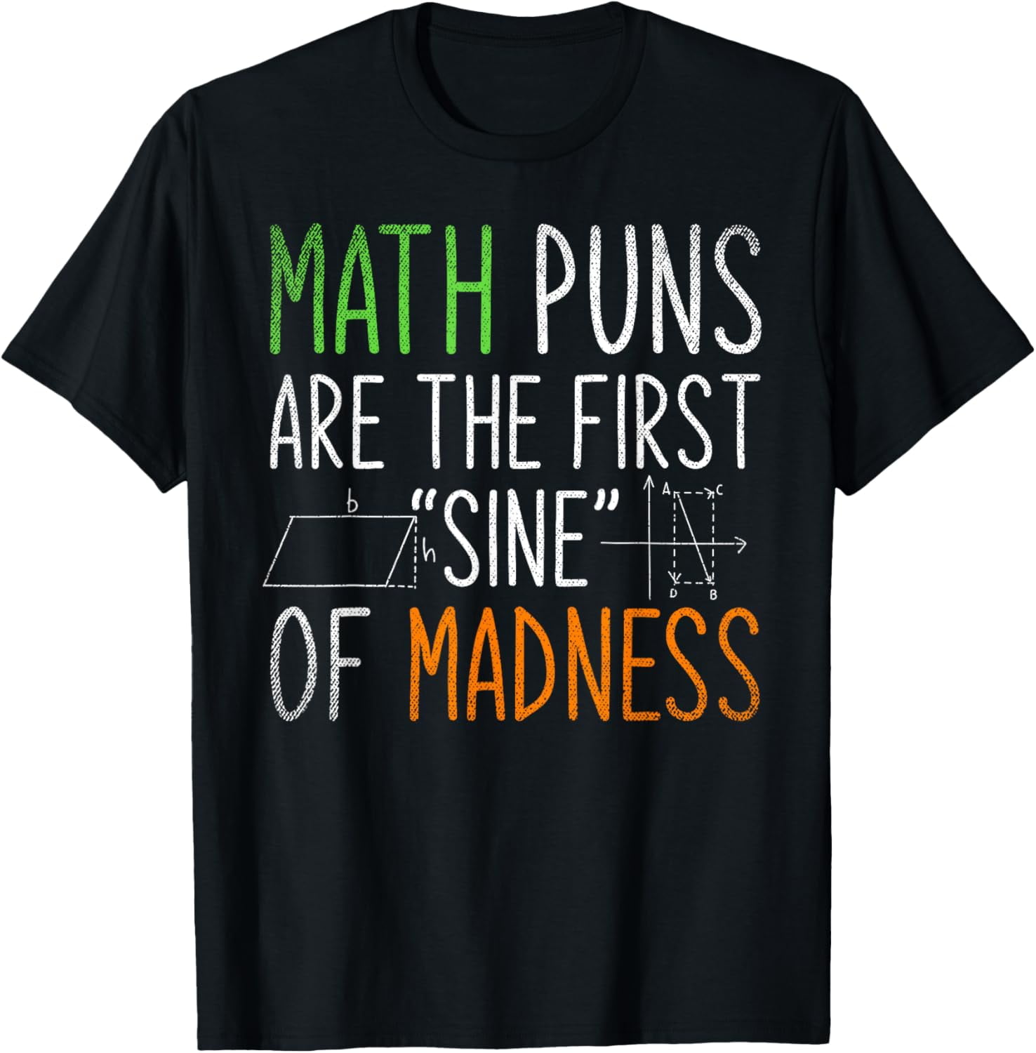 Funny Math Puns Equation Mathematics Nerd Science Geek Math T-Shirt ...